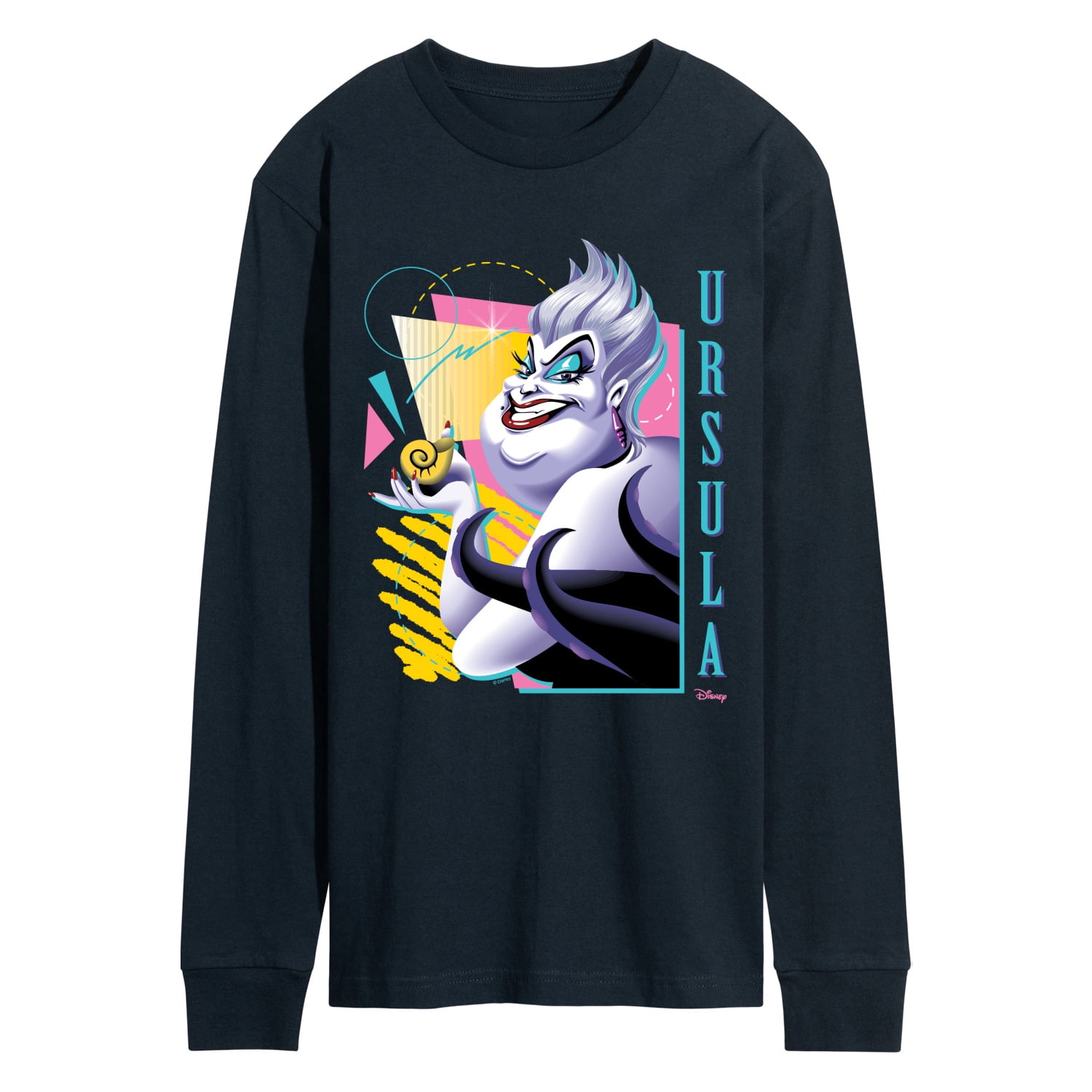 Disney - Ursula 80s - Men's Long Sleeve Graphic T-Shirt - Walmart.com