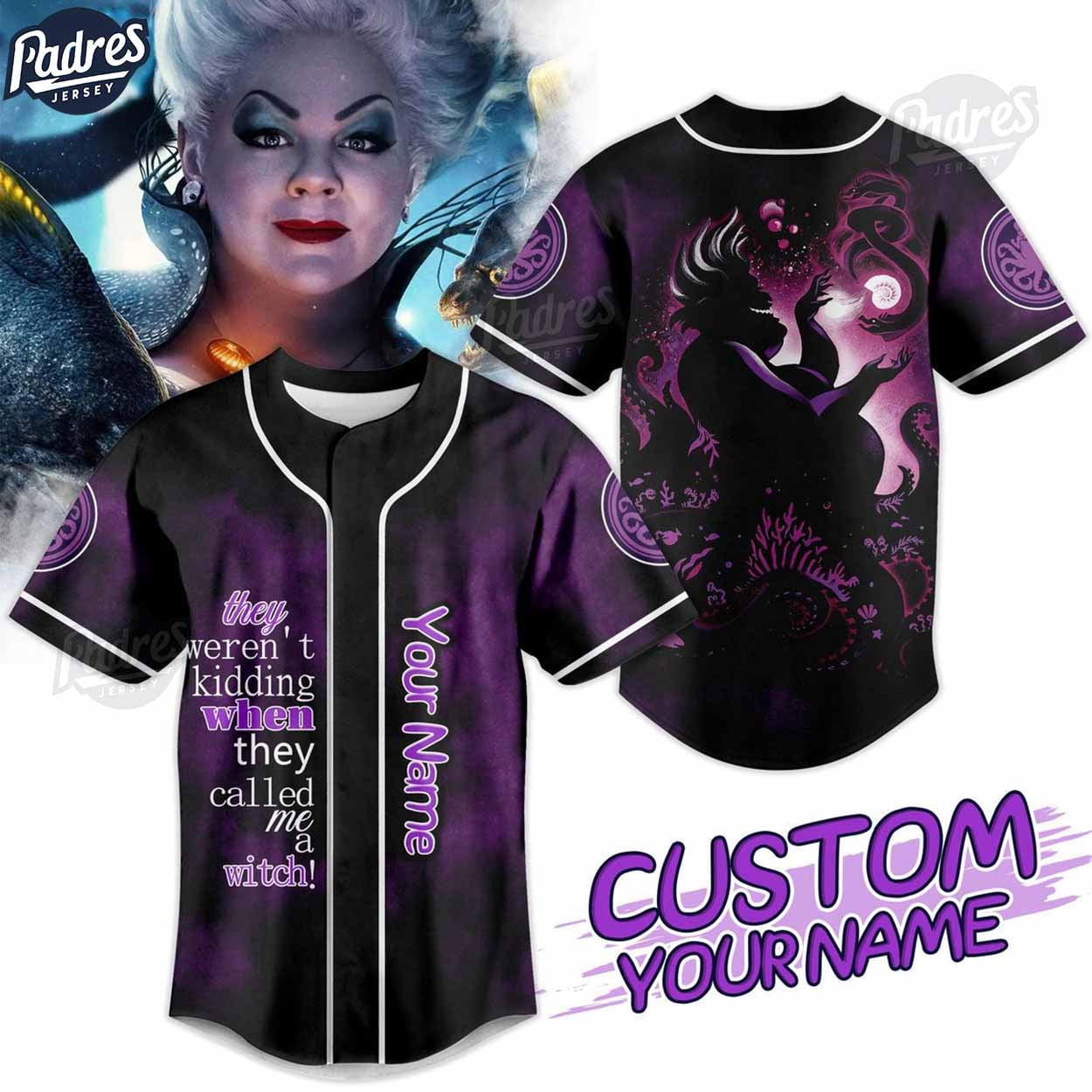 Disney Ursula Custom Baseball Jersey - Walmart.com
