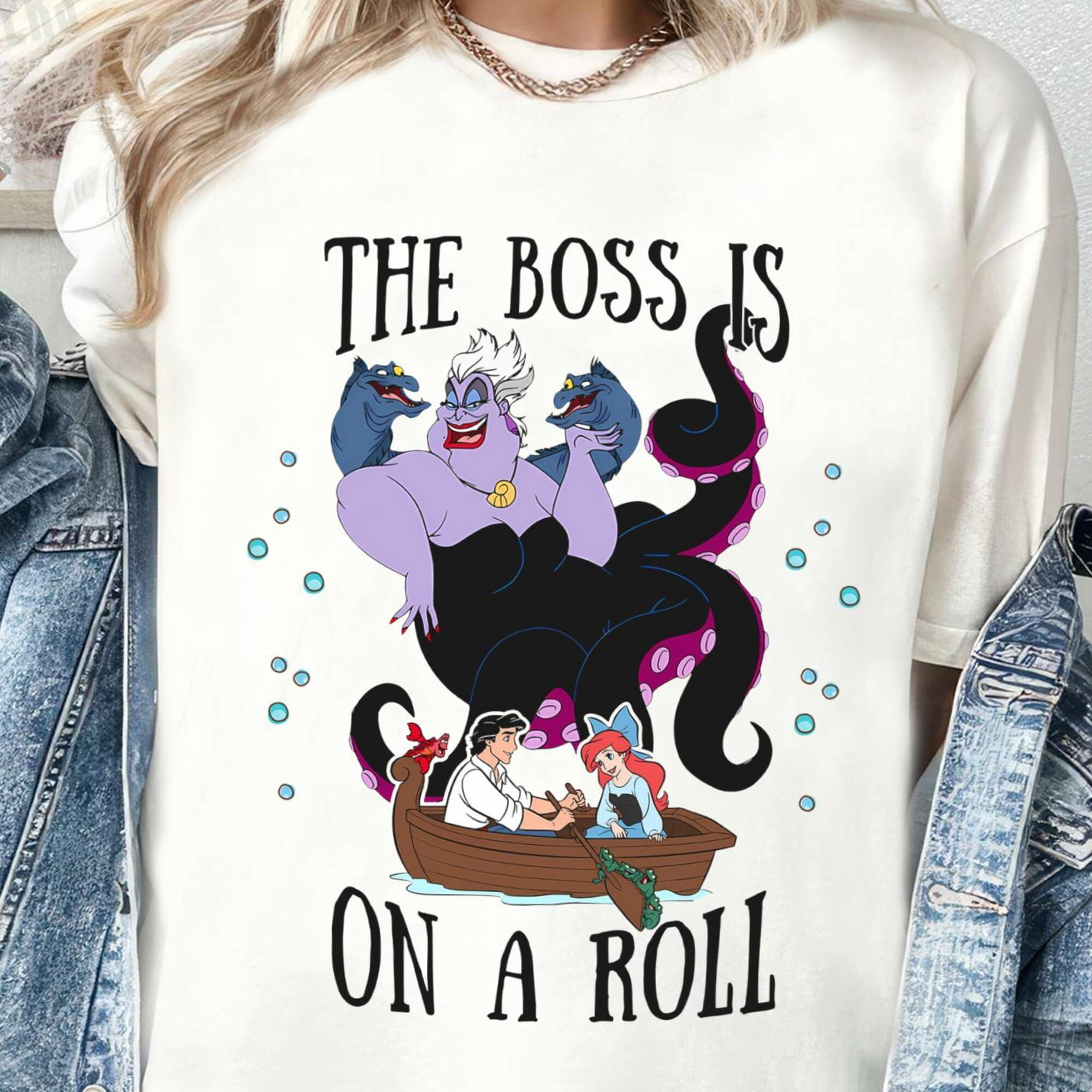 Disney Ursula The Boss Is On A Roll Shirt Disney Villains T-shirt Tee ...
