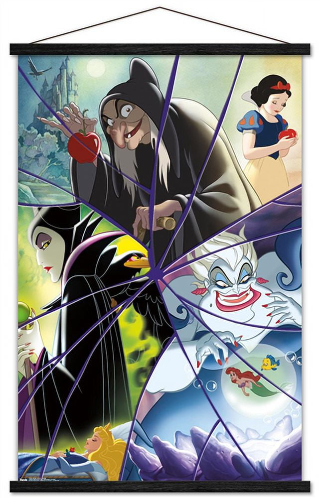 Disney VIllains - Collage Wall Poster with Magnetic Frame, 22.375" x 34 ...