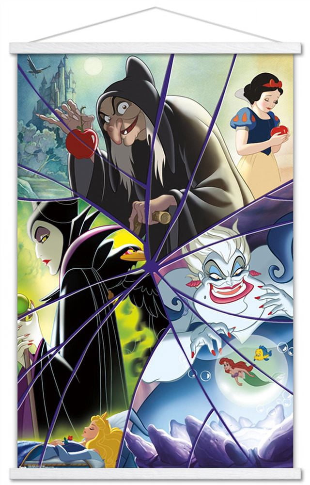 Disney VIllains - Collage Wall Poster with Magnetic Frame, 22.375" x 34 ...