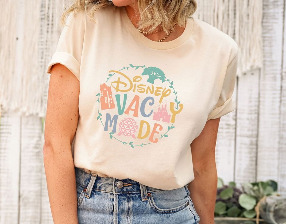 Disney Vacay Mode Teet Disney Epcot Teet Disney Castle Teet Shirt, Size ...