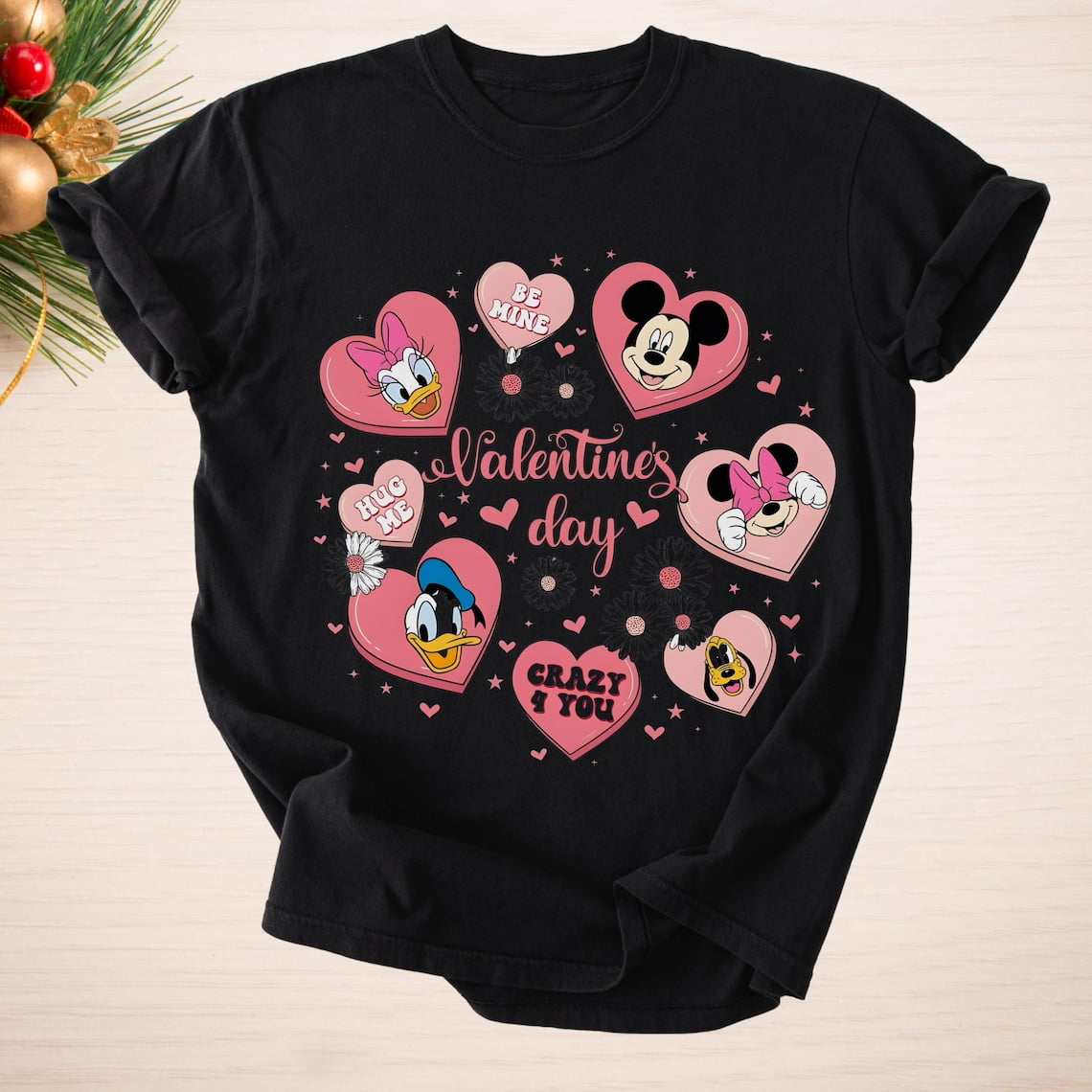 Disney Valentine's Day Shirt, Mickey Mouse Heart Tee, Cute Valentines ...