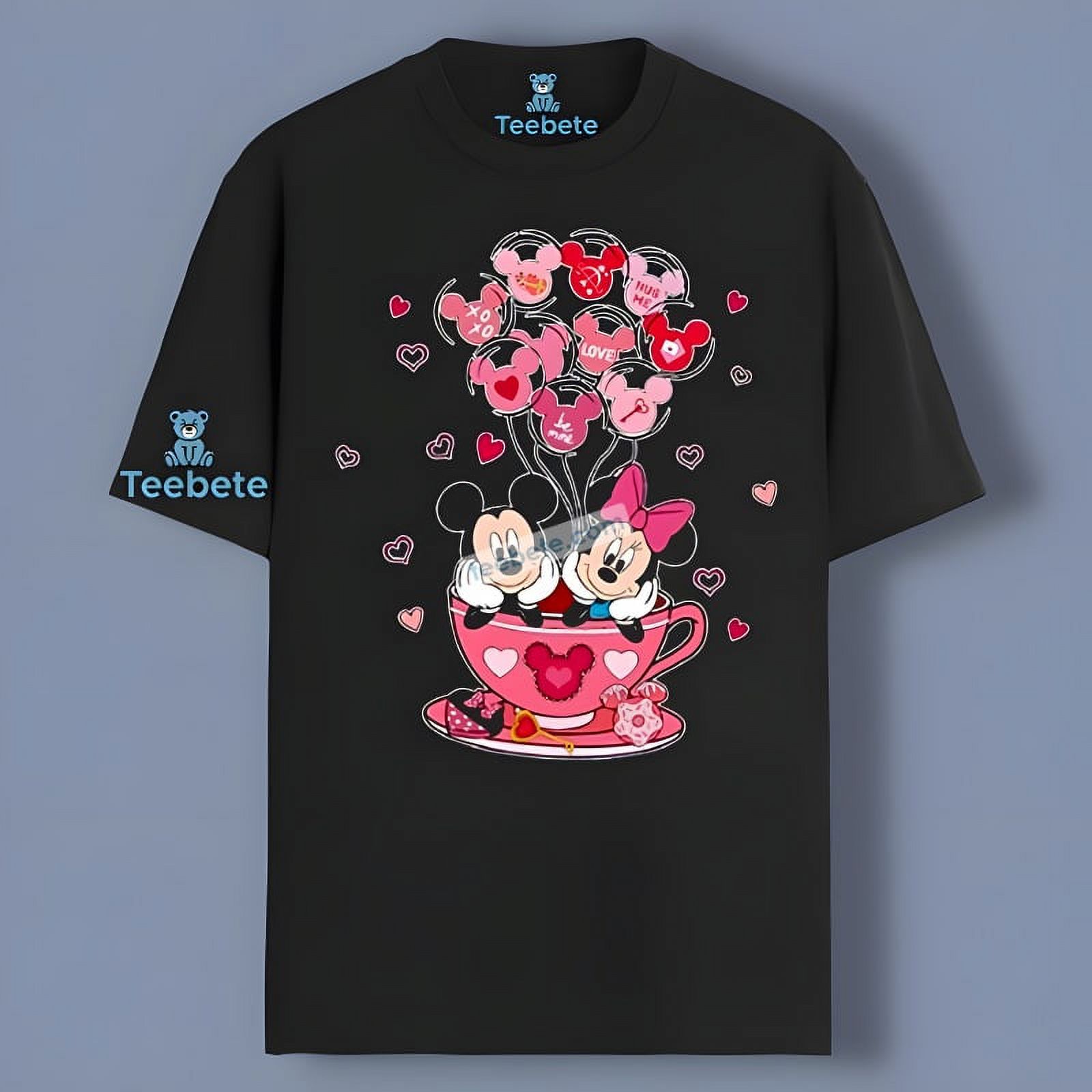 Disney Valentines Day Coffee Mickey Mouse Shirt Design - Walmart.com