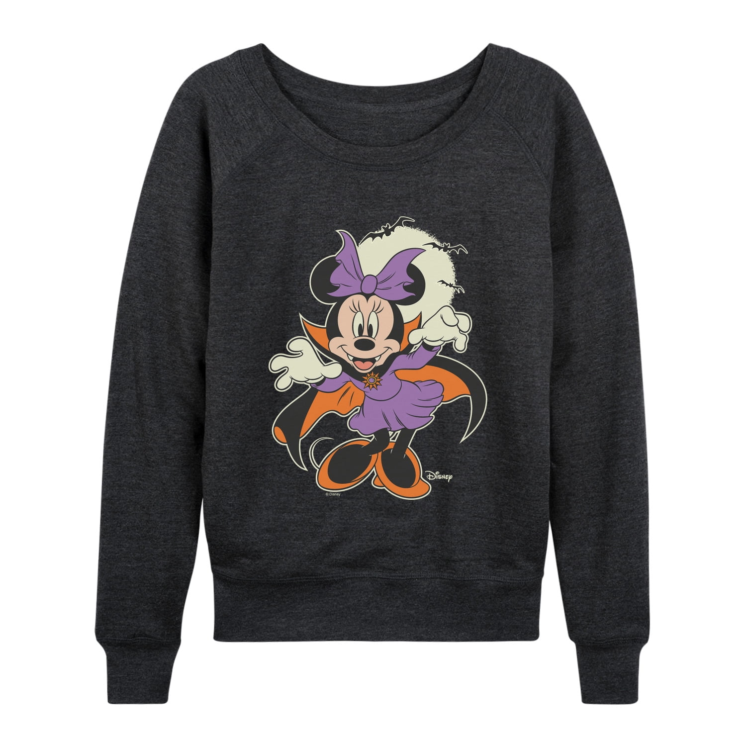 Disney - Vampire Minnie - Women's French Terry Long Sleeve Pullover ...