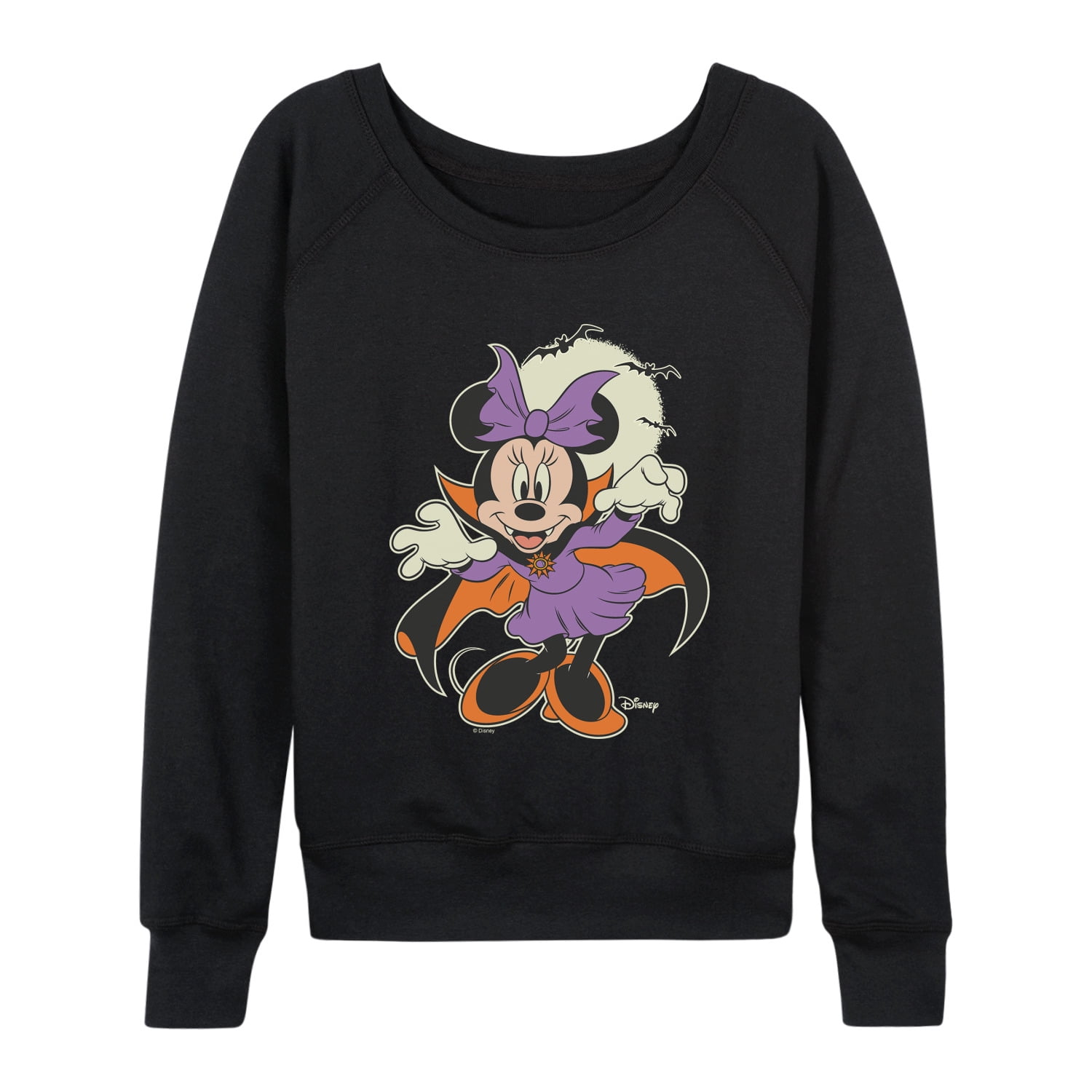 Disney - Vampire Minnie - Women's French Terry Long Sleeve Pullover ...