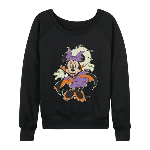 Disney - Vampire Minnie - Women's French Terry Long Sleeve Pullover ...