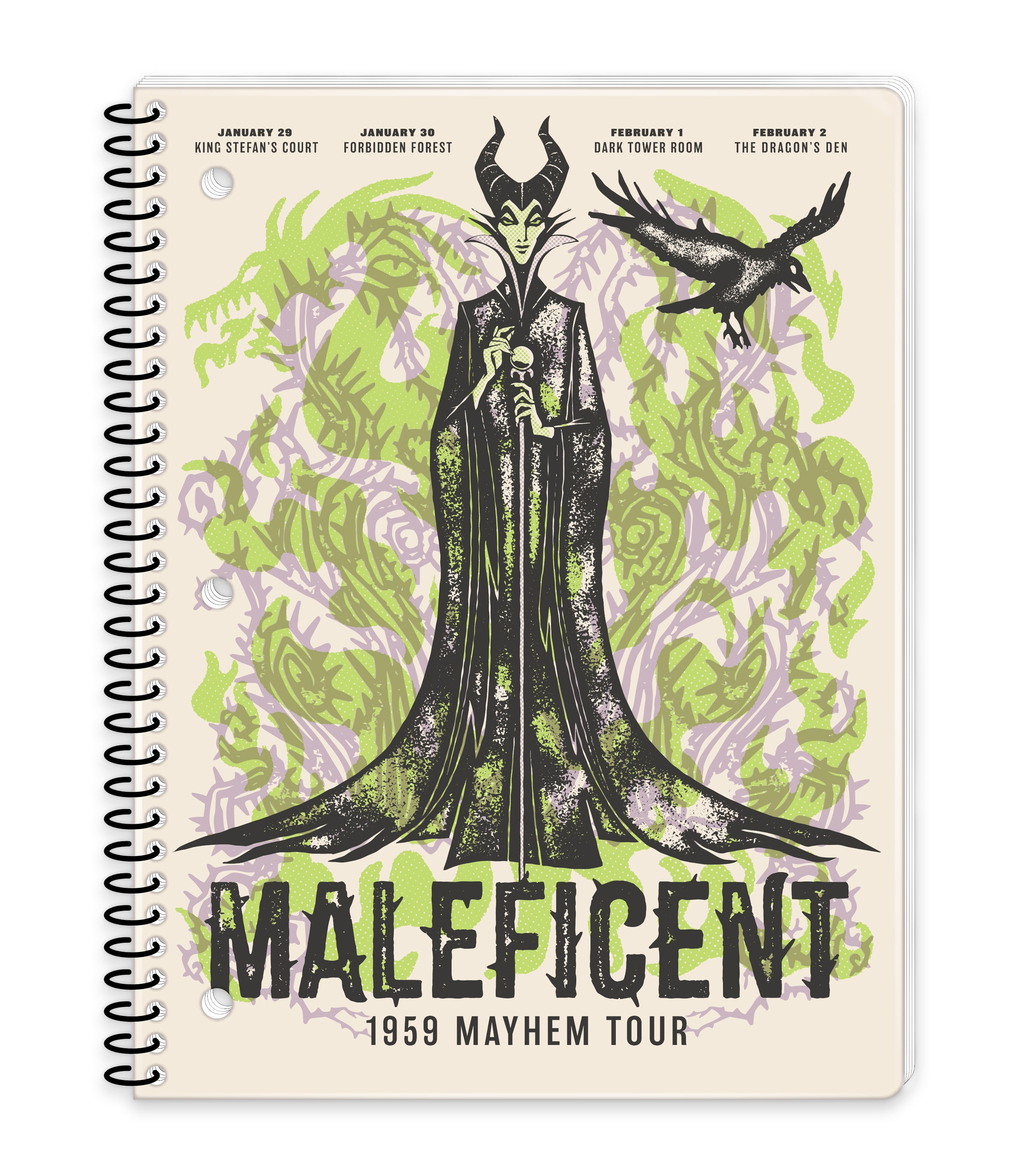 Disney Villains 1-Subject Spiral Notebook, Wide Ruled, 80 Sheets, for ...
