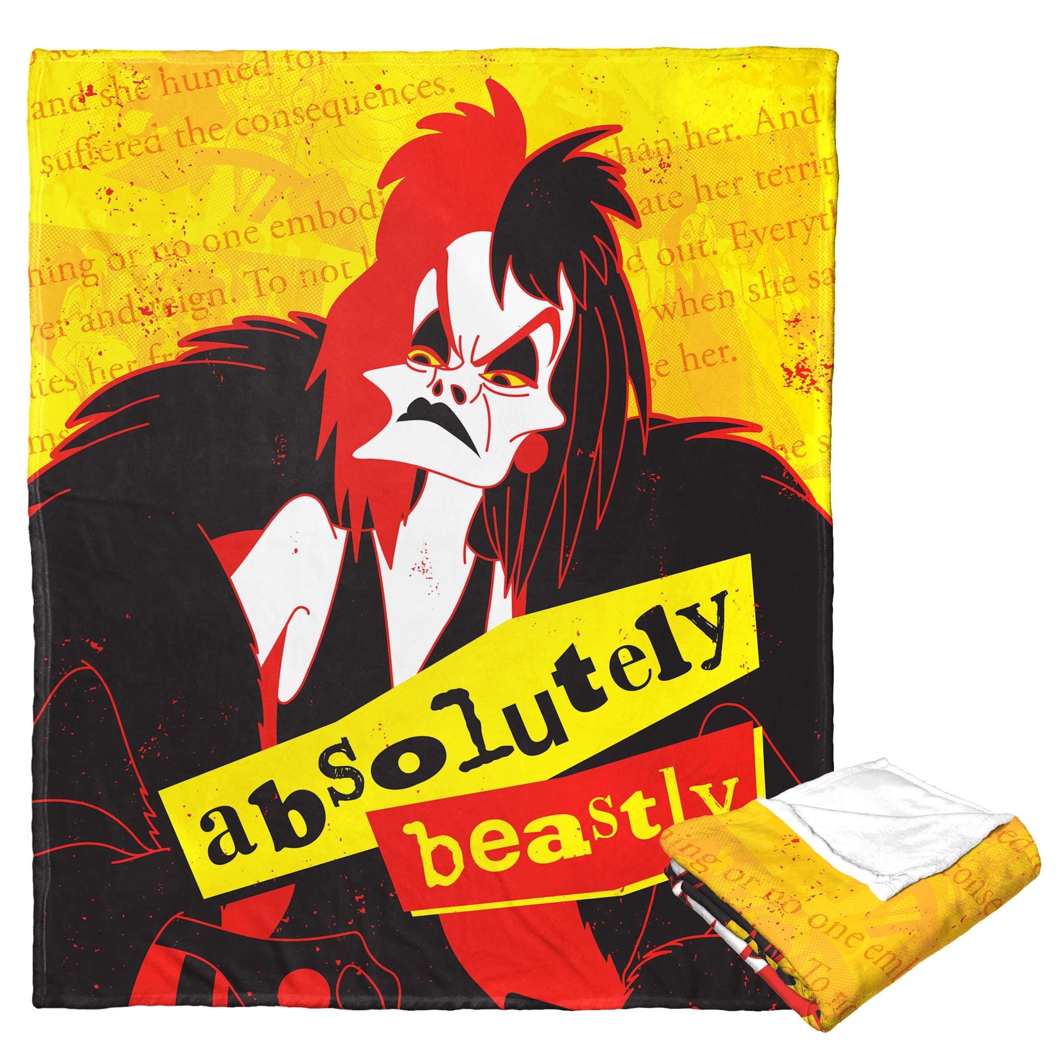 Disney Villains Absolutely Beastly Kids Silk Touch Throw Blanket ...