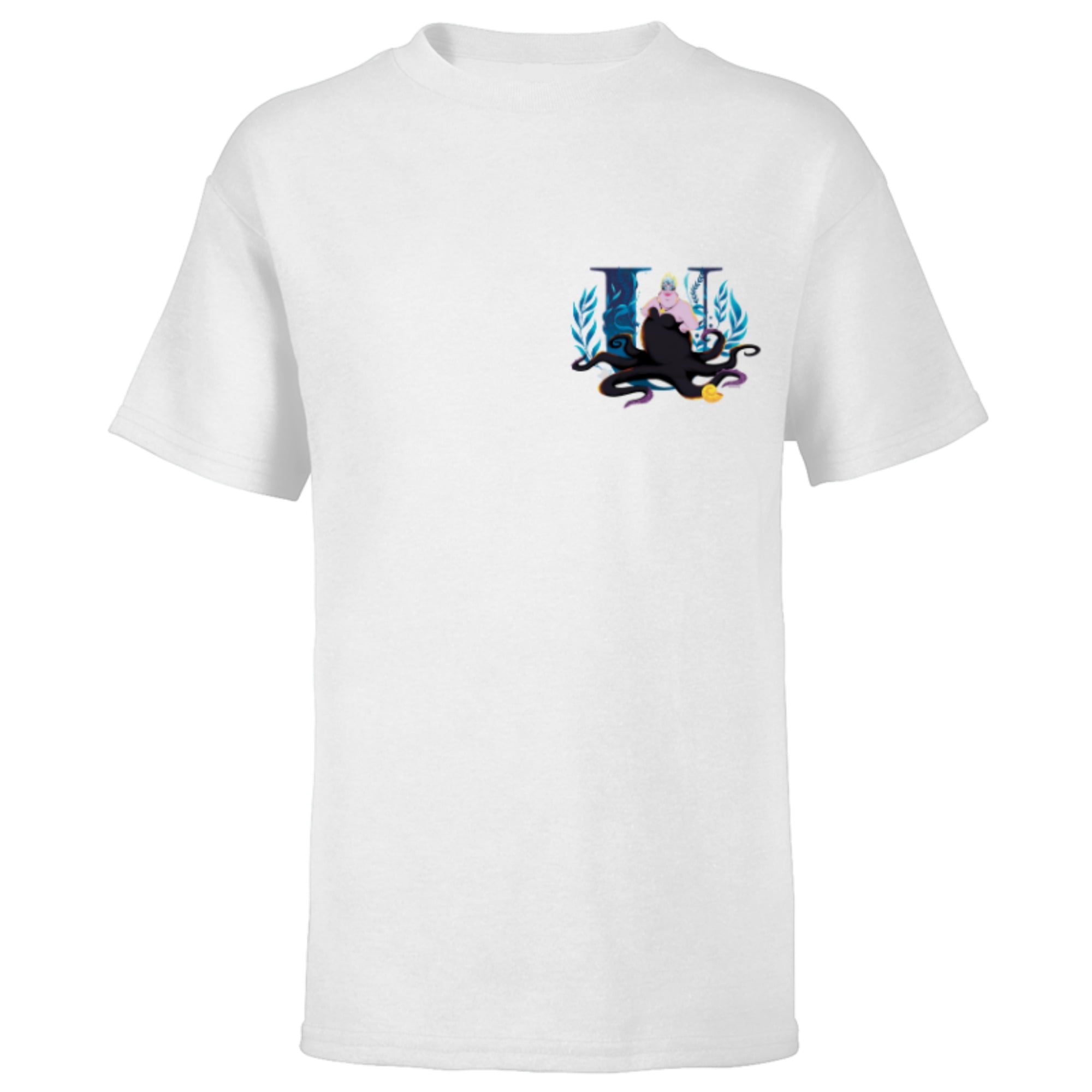 Disney Villains Alphabet Monogram Letter U for Ursula - Short Sleeve T ...