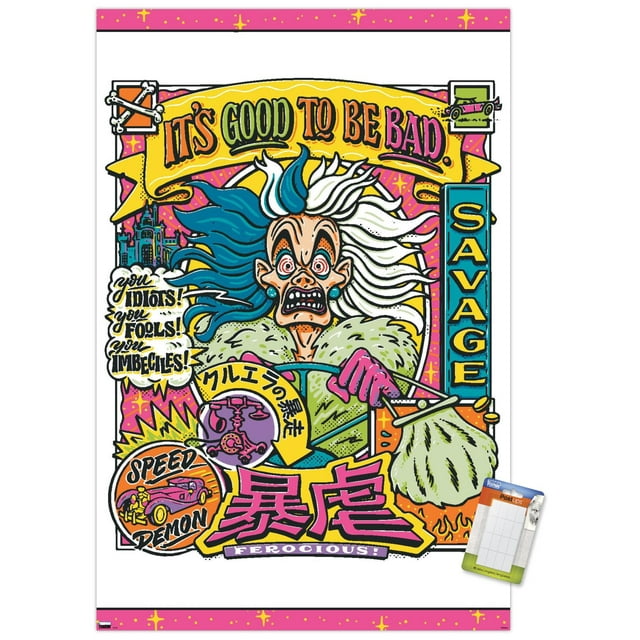 Disney Villains - Bad Wall Poster, 22.375" x 34" - Walmart.com