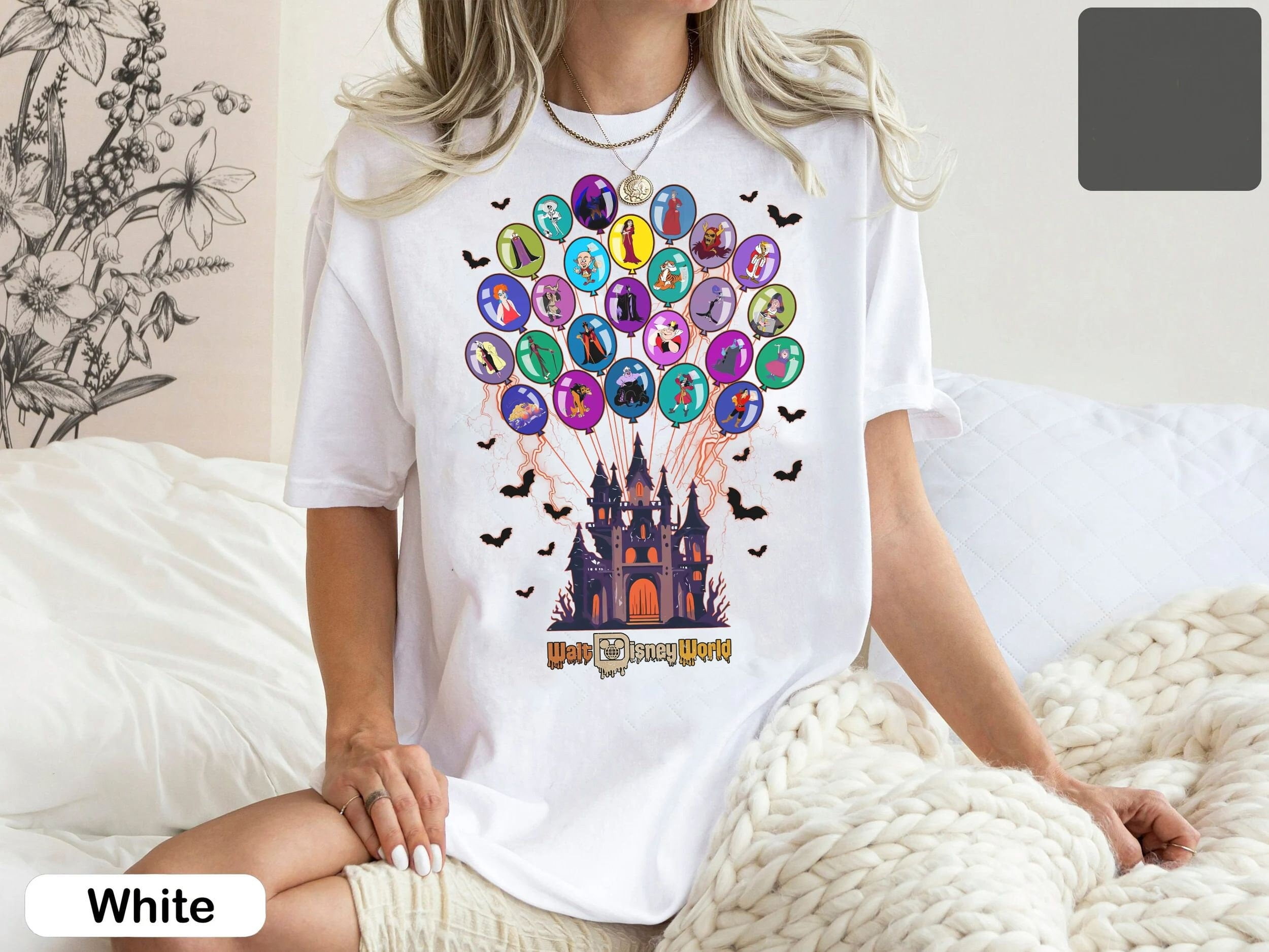 Disney Villains Balloons Characters Group Shirt, Scar, Hades ...