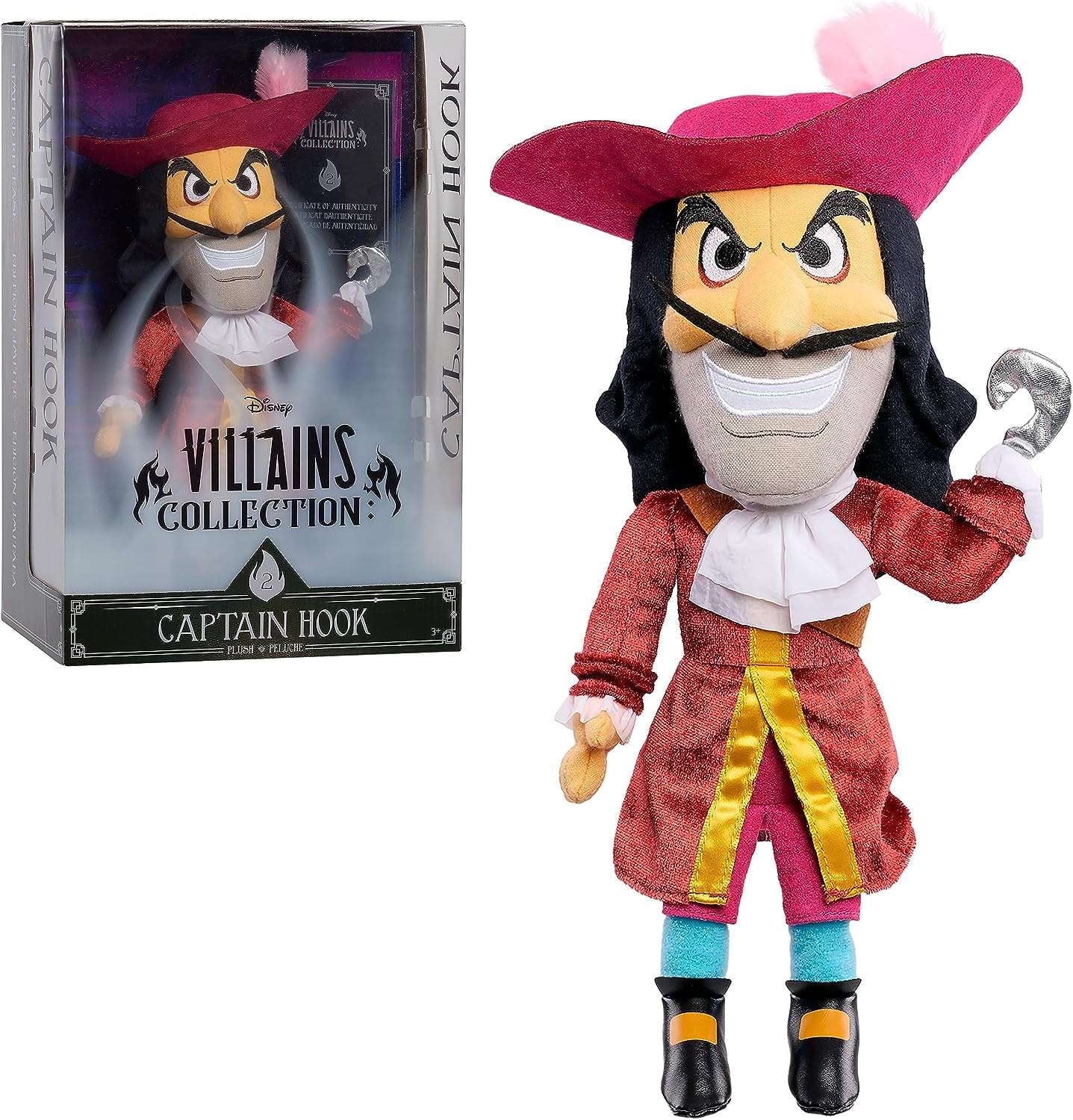 Disney Villains Collection: Captain Hook Plush, 13 inch Collectible ...