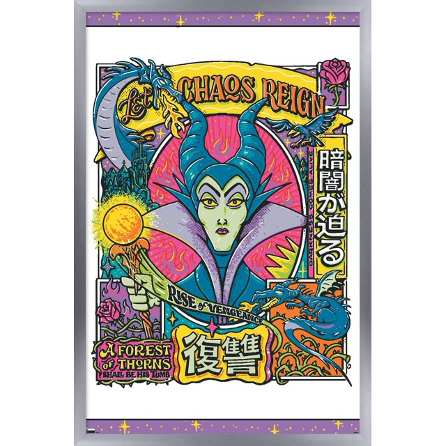 Disney Villains - Chaos Wall Poster, 14.725" x 22.375" Framed - Walmart.com