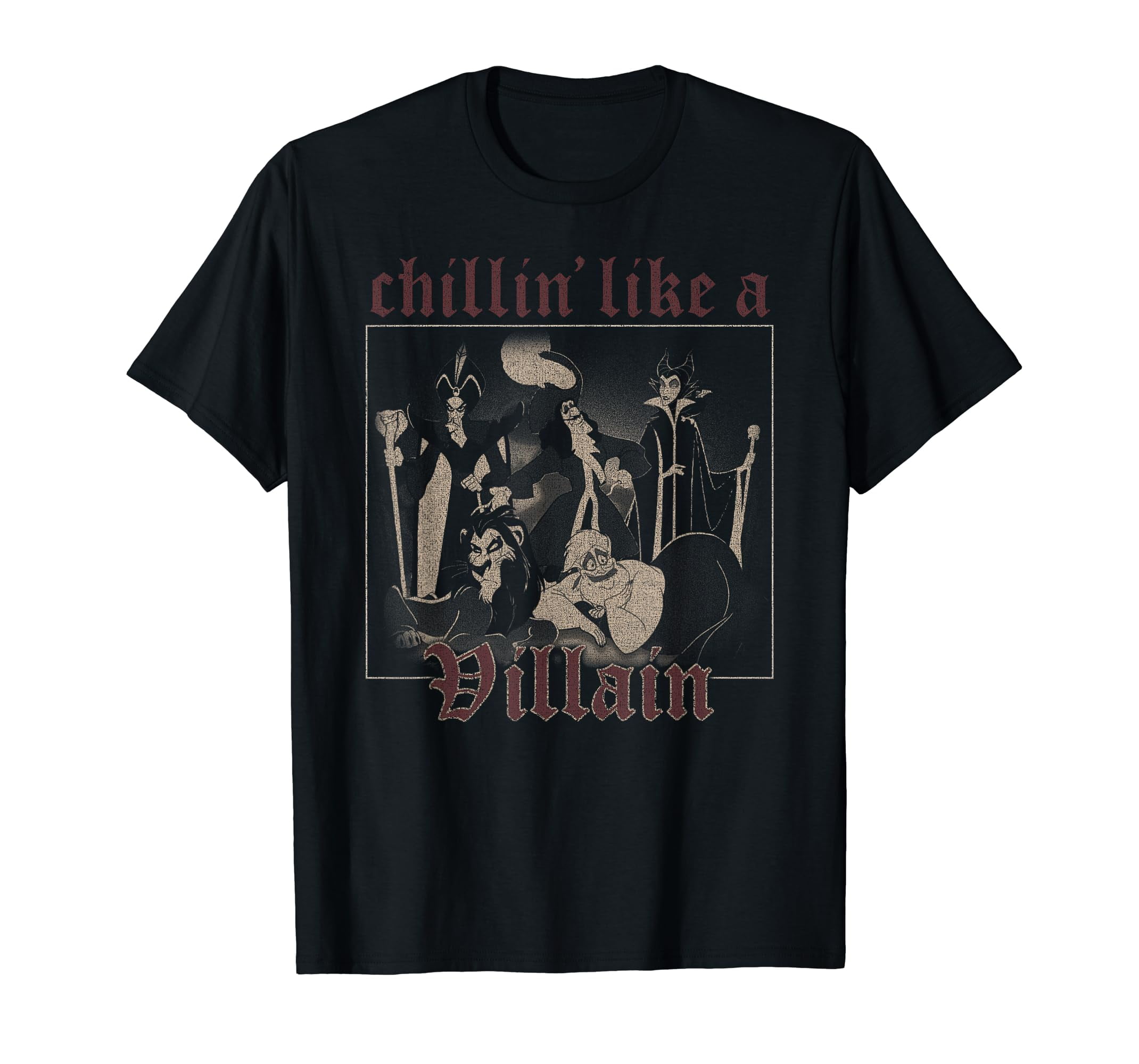Disney Villains Chillin' Like A Villain Group Portrait T-Shirt ...
