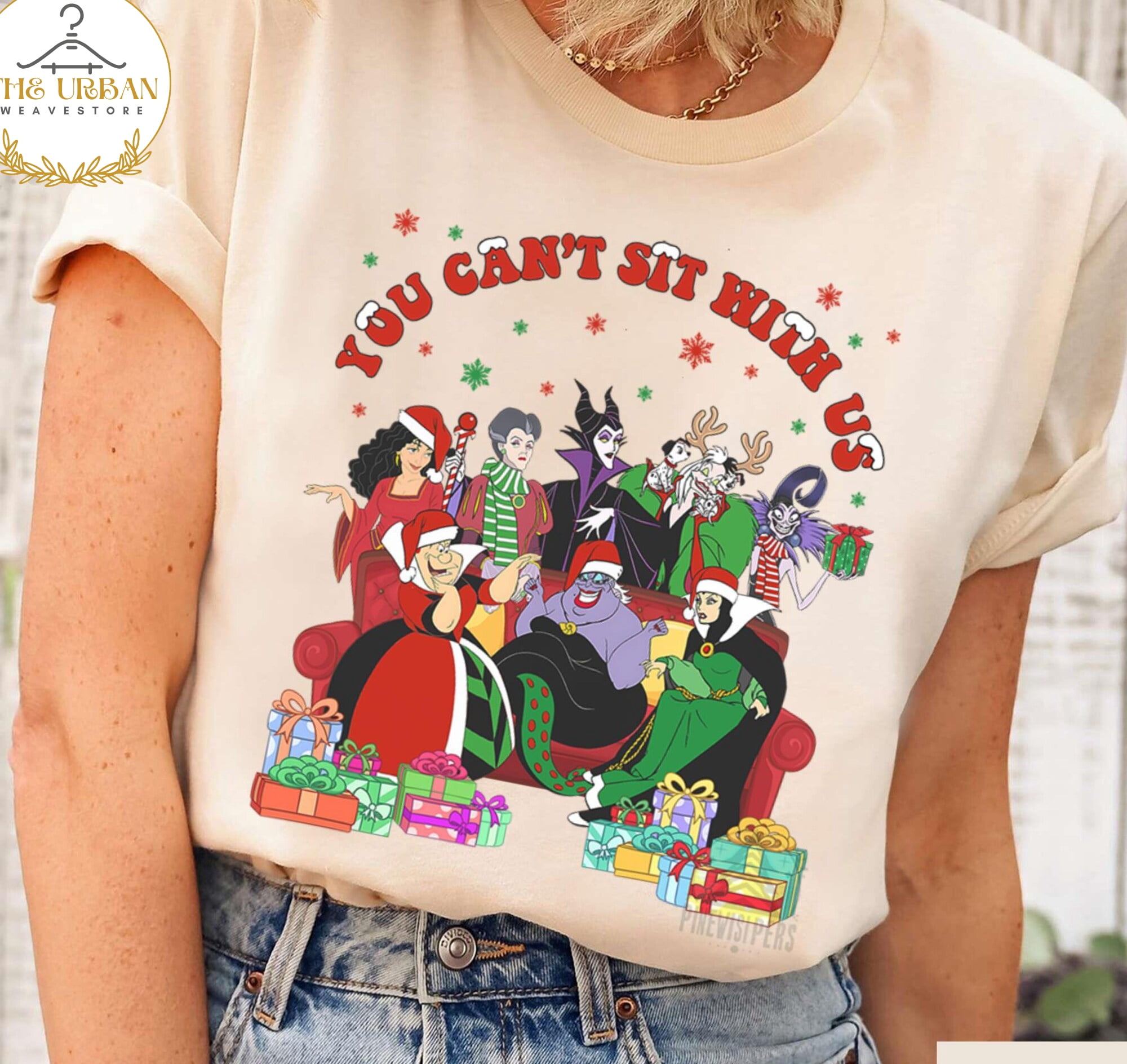Disney Villains Christmas Shirt You Cant Sit With Us T-shirt Christmas ...