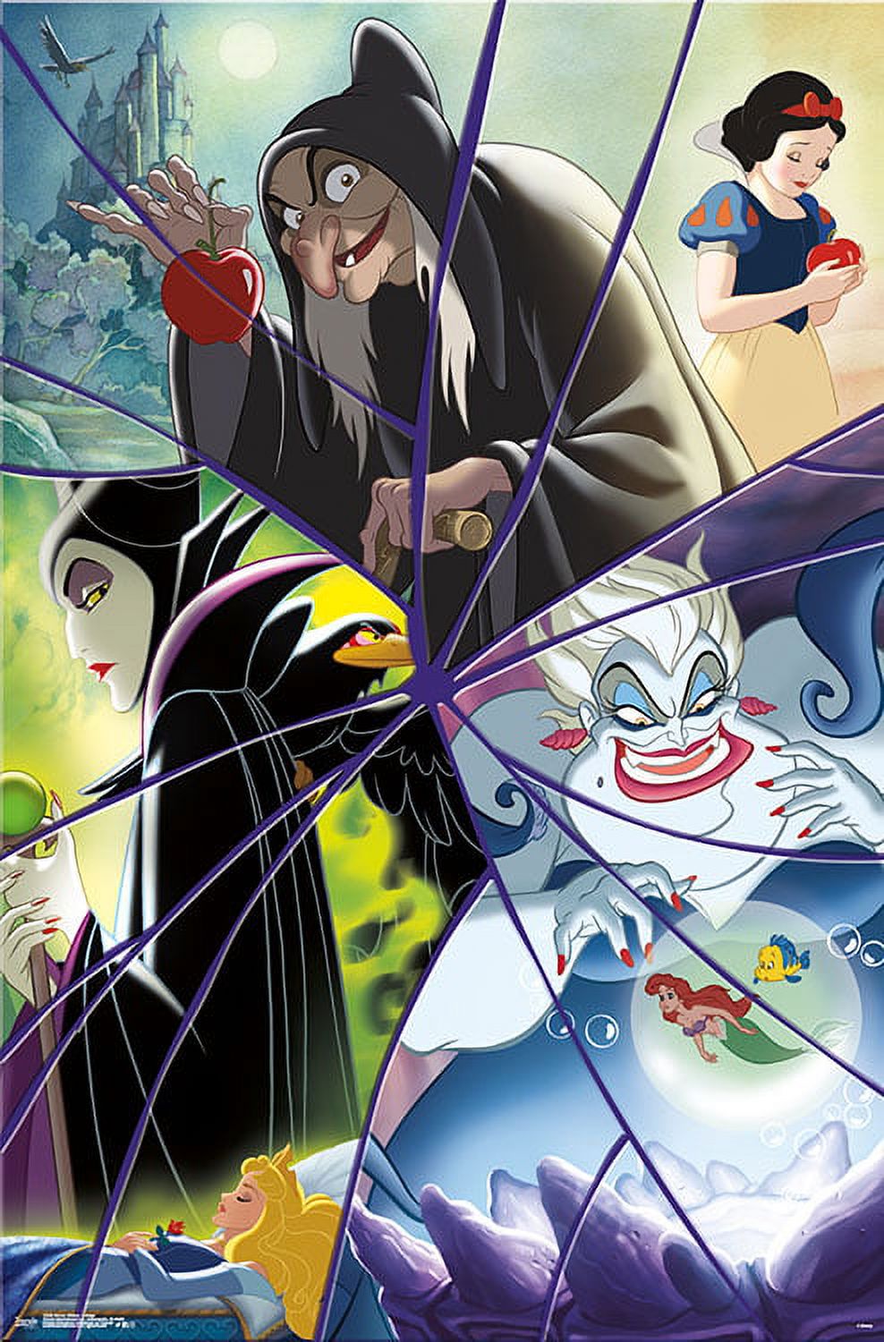 Disney Villains - Collage Wall Poster, 22.375" x 34" - Walmart.com