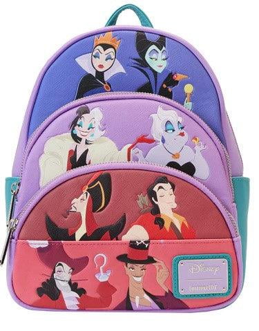 Disney Villains Color Block Triple Pocket Mini Backpack - Walmart.com