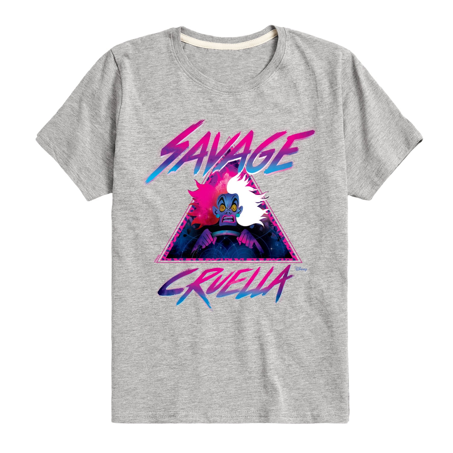 Disney Villains - Cruella Savage - Toddler & Youth Short Sleeve Graphic T-Shirt - Walmart.com