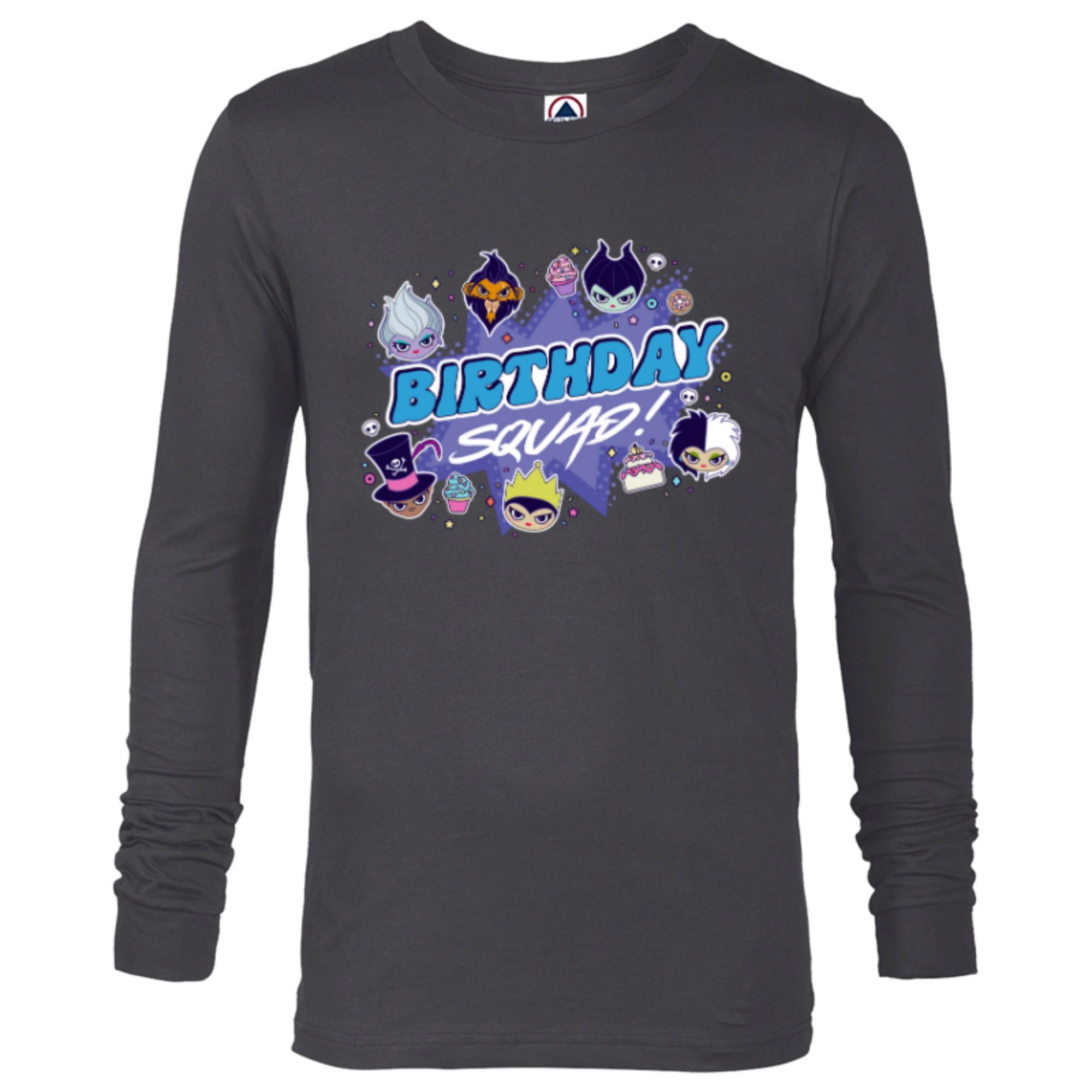 Disney Villains Cute Evil Family Friends Crew Birthday Squad - Long ...