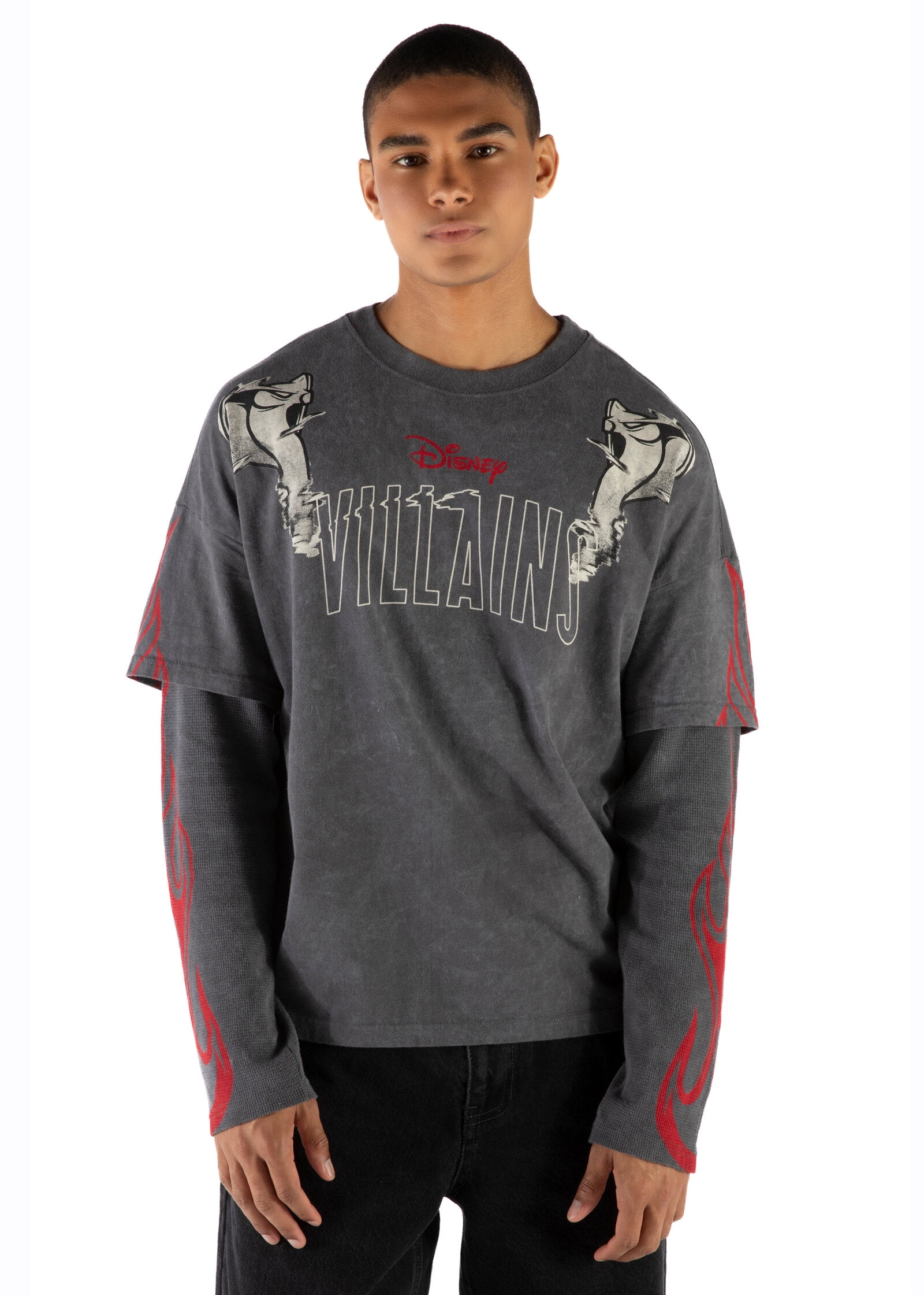 Disney Villains Dr. Facilier Jafar Hades 2fer Hangdown Long Sleeve T ...