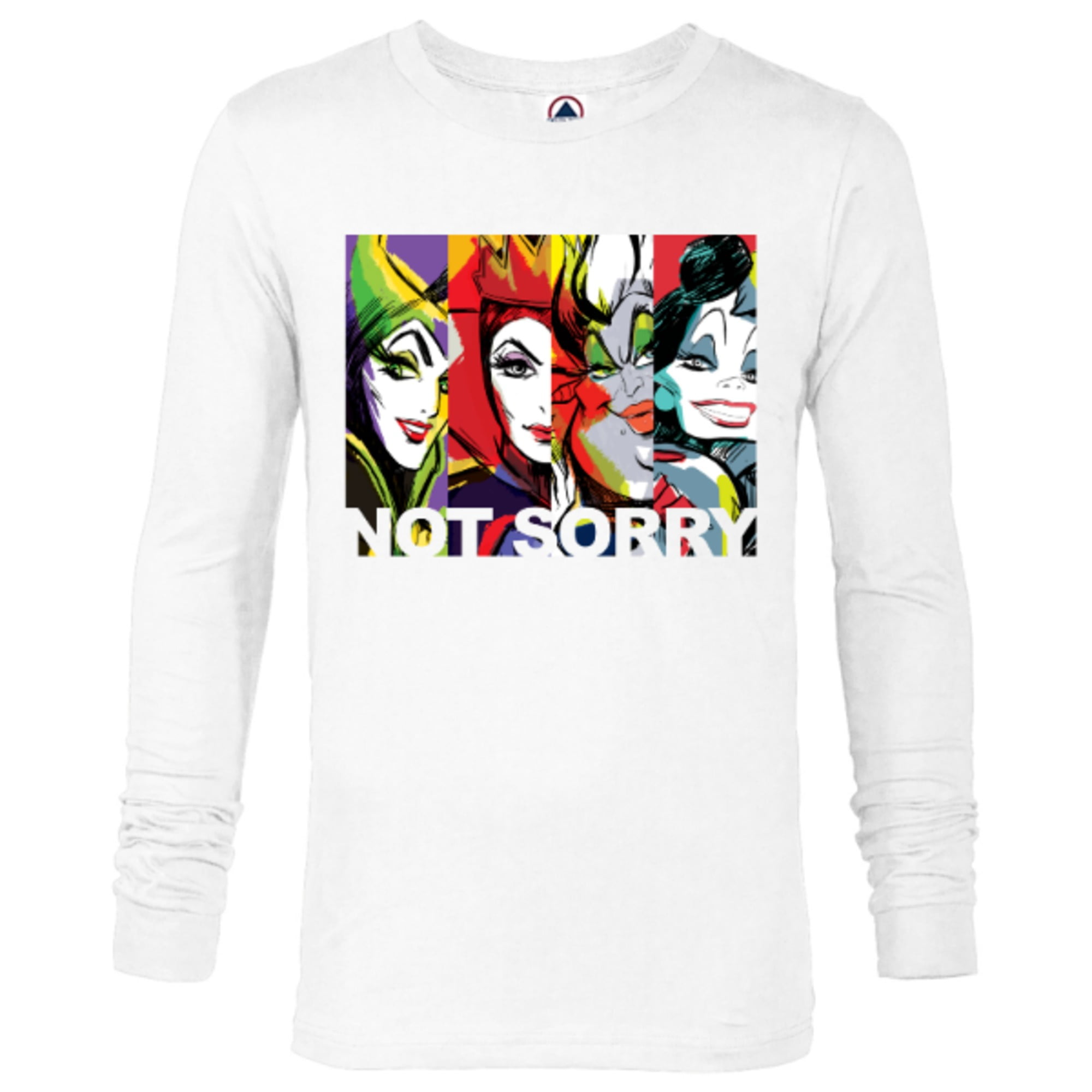 Disney Villains Female Baddies Not Sorry T-Shirt - Long Sleeve T-Shirt ...
