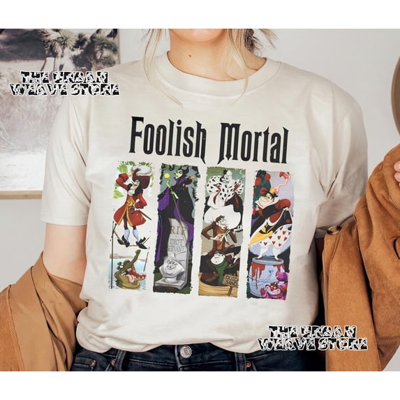 Disney Villains Foolish Mortal Shirt Haunted Mansion T-shirt Tee ...