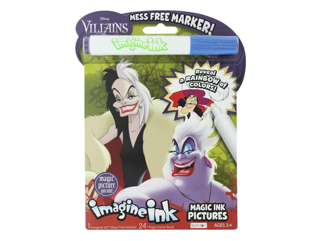 Disney Villains Imagine Ink Magic Ink Pictures Book - Walmart.com