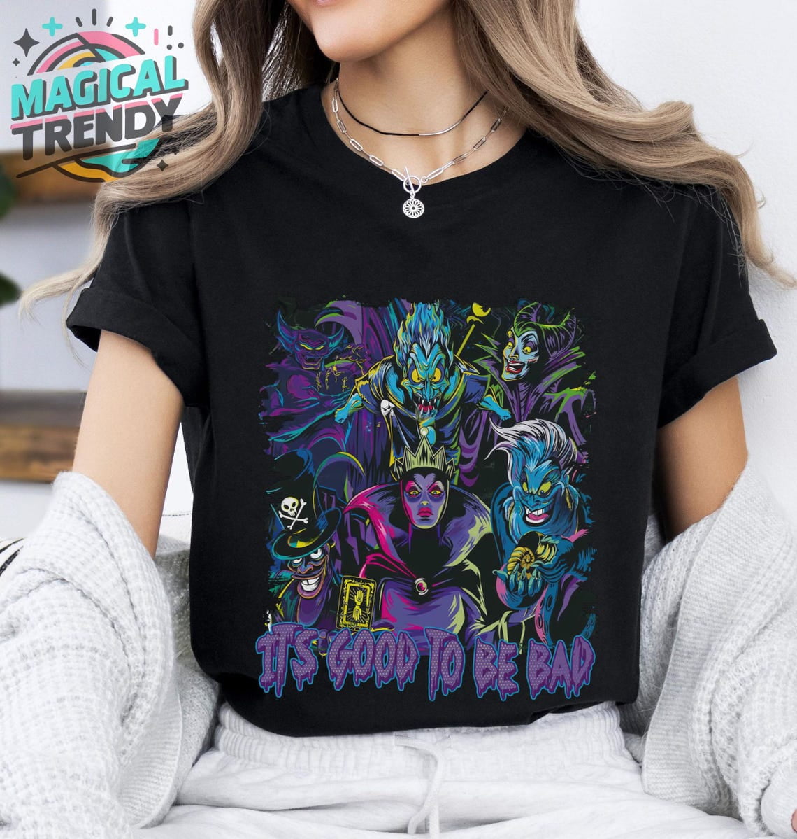 Disney Villains It'S Good To Be Bad Shirt | Disneyland Halloween Family ...