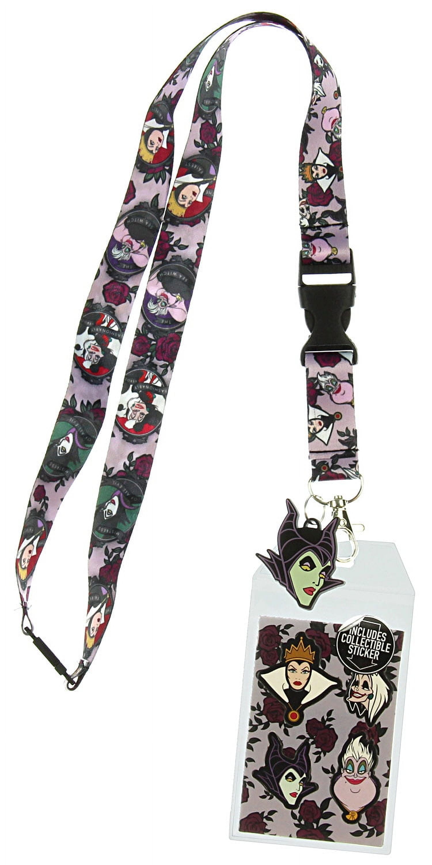 Disney Villains Lanyard with ID Holder and Rubber Charm - Walmart ...