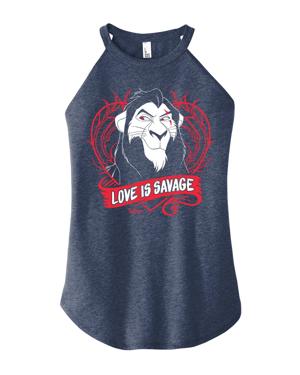 Disney Villains - Love Is Savage - Juniors High Neck Tank Top - Walmart.com
