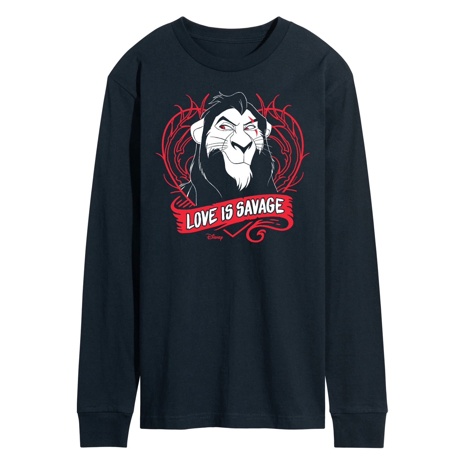 Disney Villains - Love Is Savage - Men's Long Sleeve T-Shirt - Walmart.com