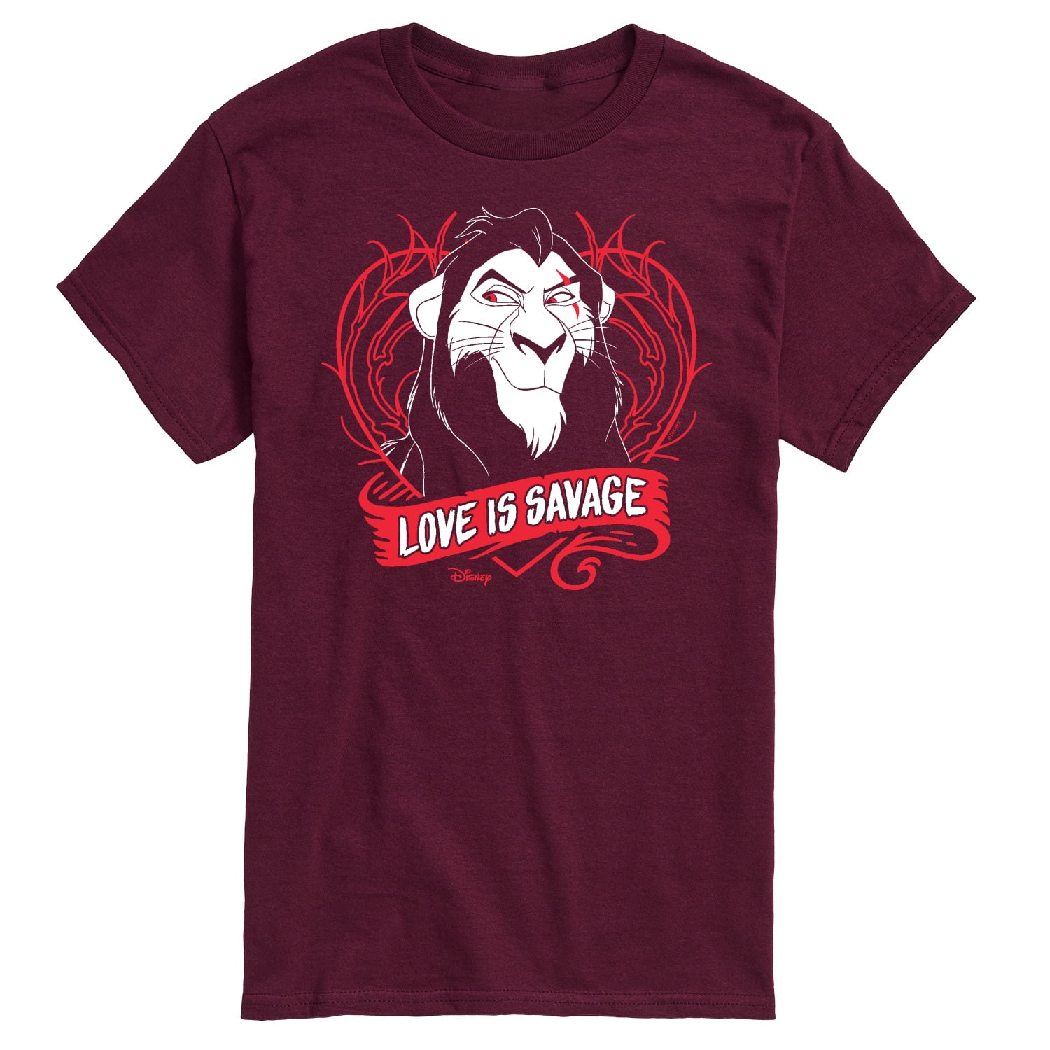 Disney Villains - Love Is Savage - Men's Short Sleeve Graphic T-Shirt ...