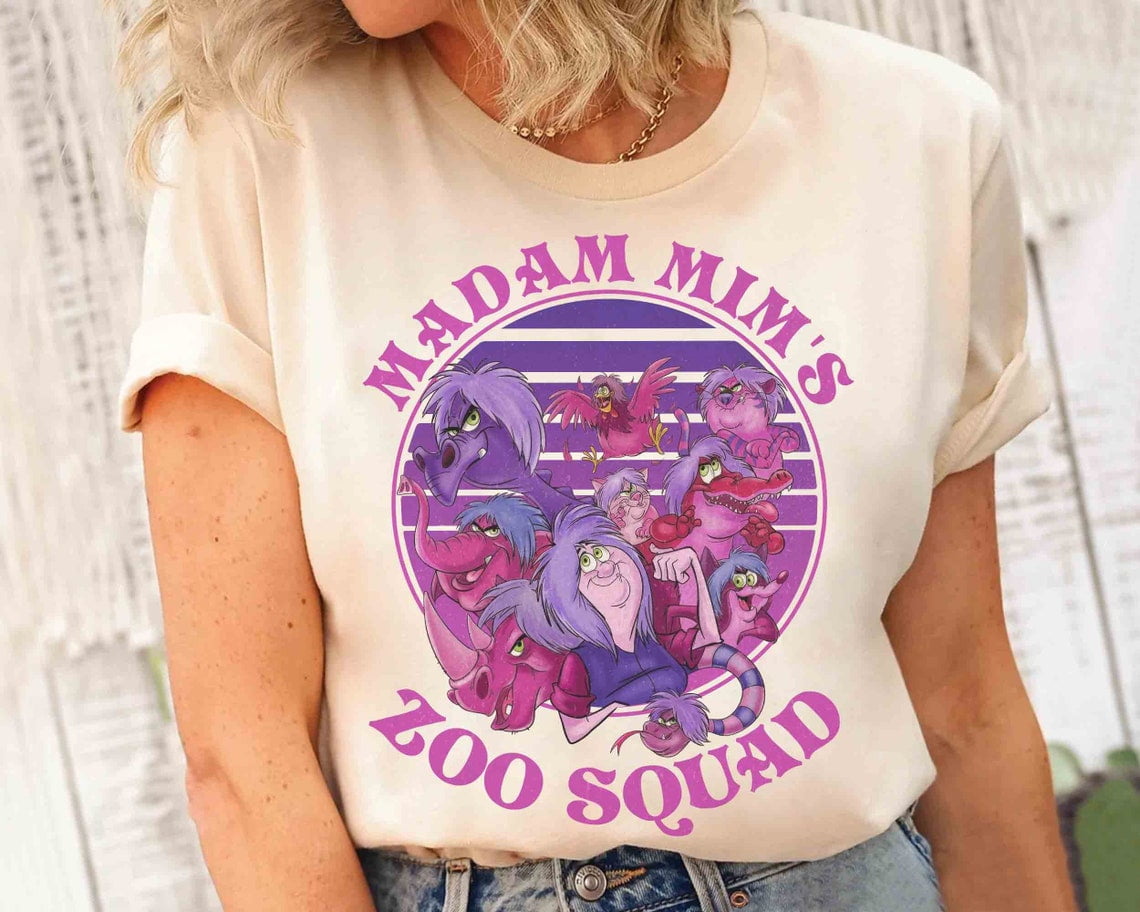 Disney Villains Mad Madam Mim Zoo Squad Retro T-Shirt, The Sword in the ...