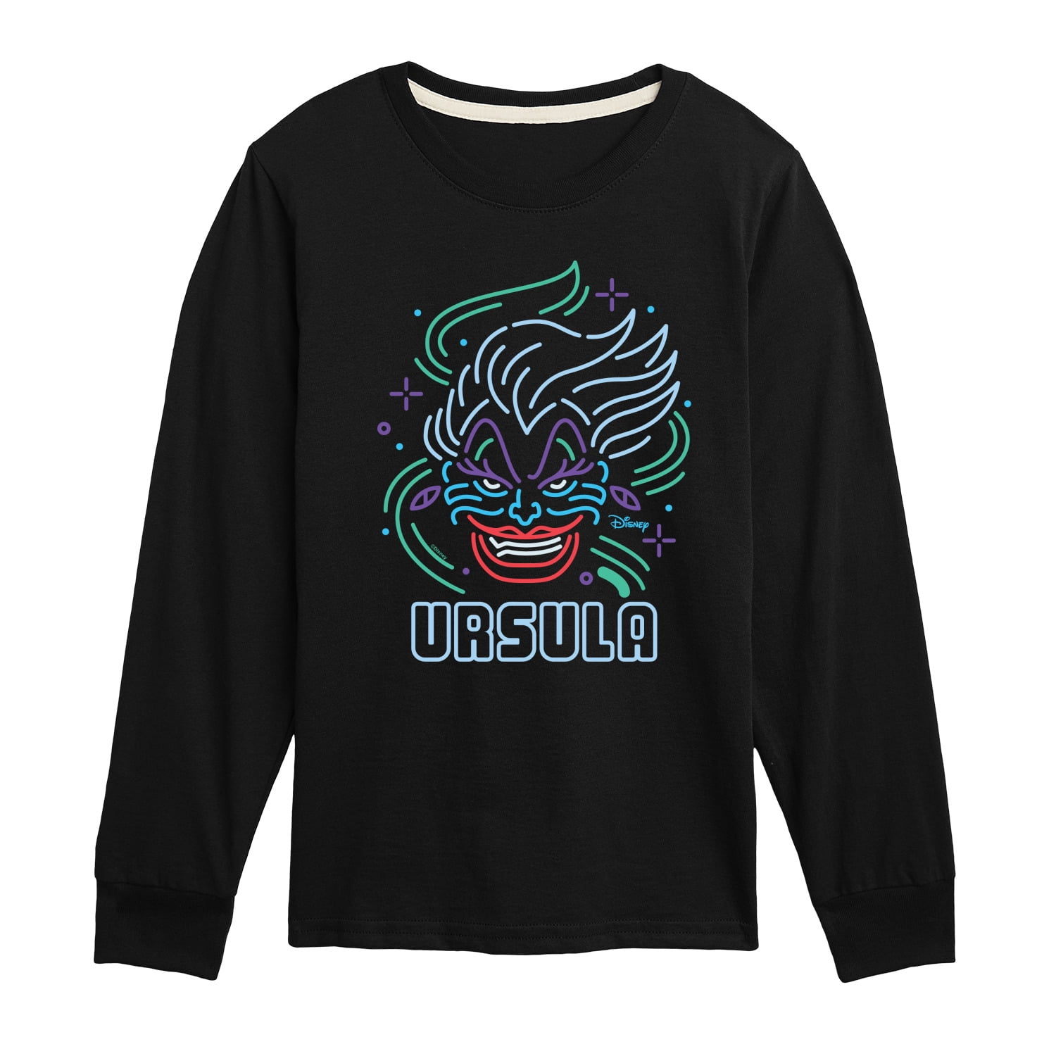 Disney Villains - Neon Ursula - Toddler & Youth Long Sleeve Graphic T ...