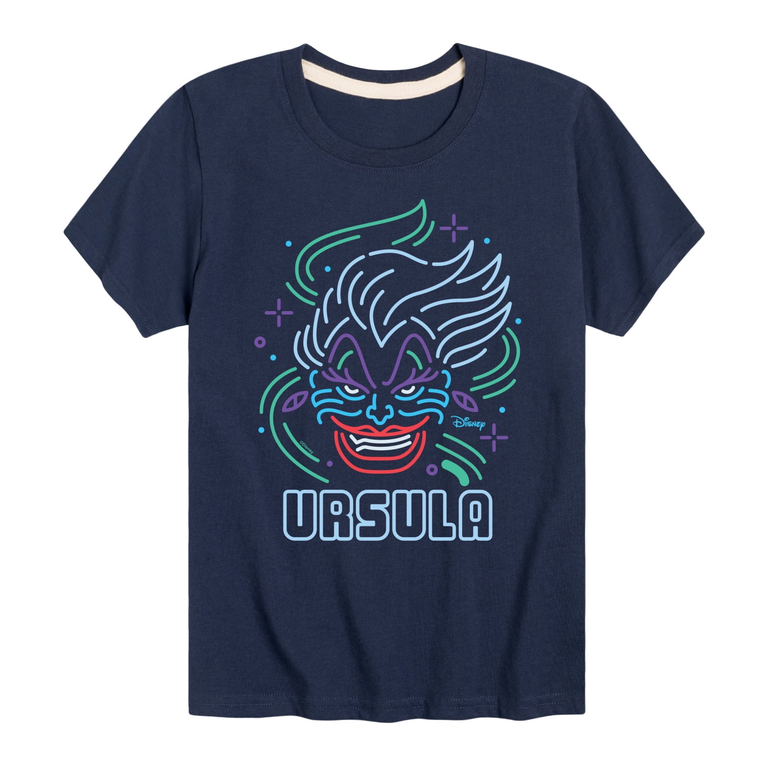 Disney Villains - Neon Ursula - Toddler & Youth Short Sleeve Graphic T ...