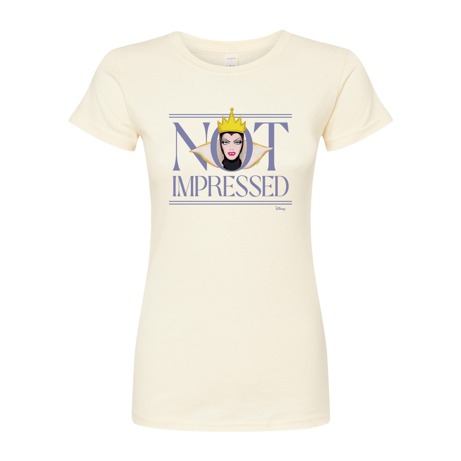 Disney Villains - Not Impressed - Juniors Fitted Graphic T-Shirt ...