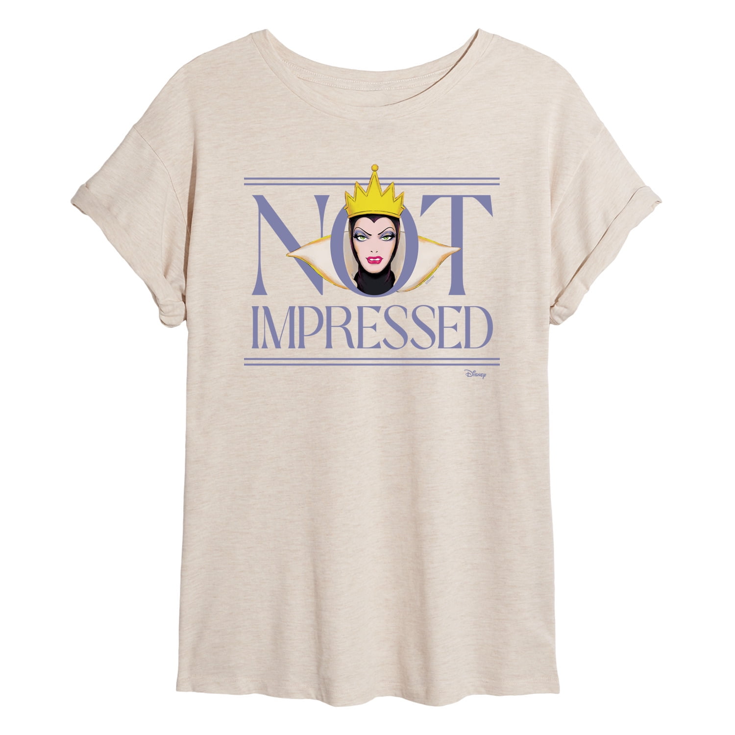 Disney Villains - Not Impressed - Women's Oversized T-Shirt - Walmart.com