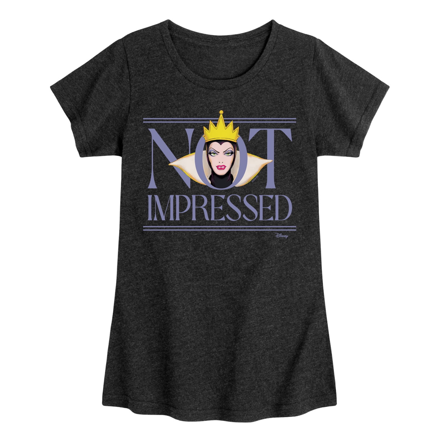 Disney Villains - Not Impressed - Toddler & Youth Girls Short Sleeve ...