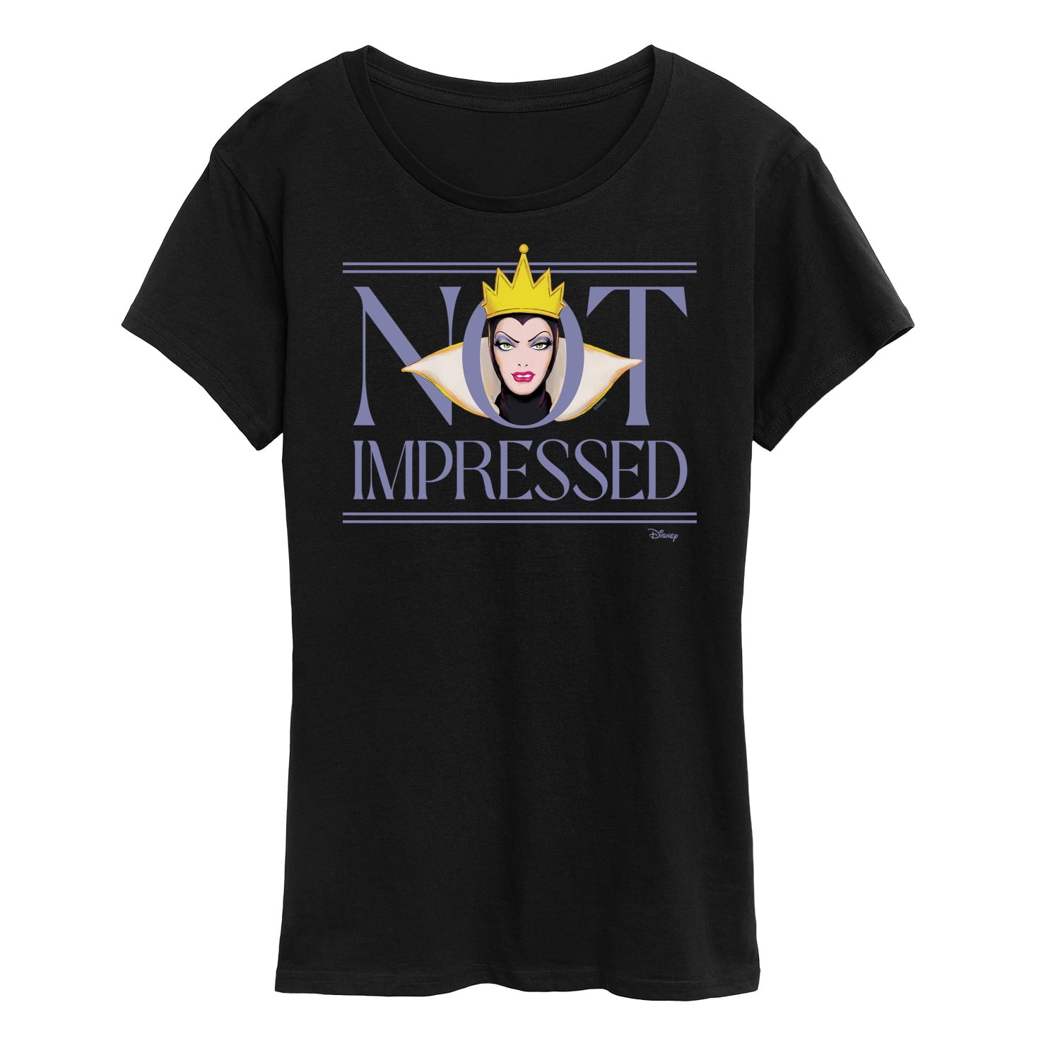 Disney Villains - Not Impressed - Women's Short Sleeve Graphic T-Shirt ...