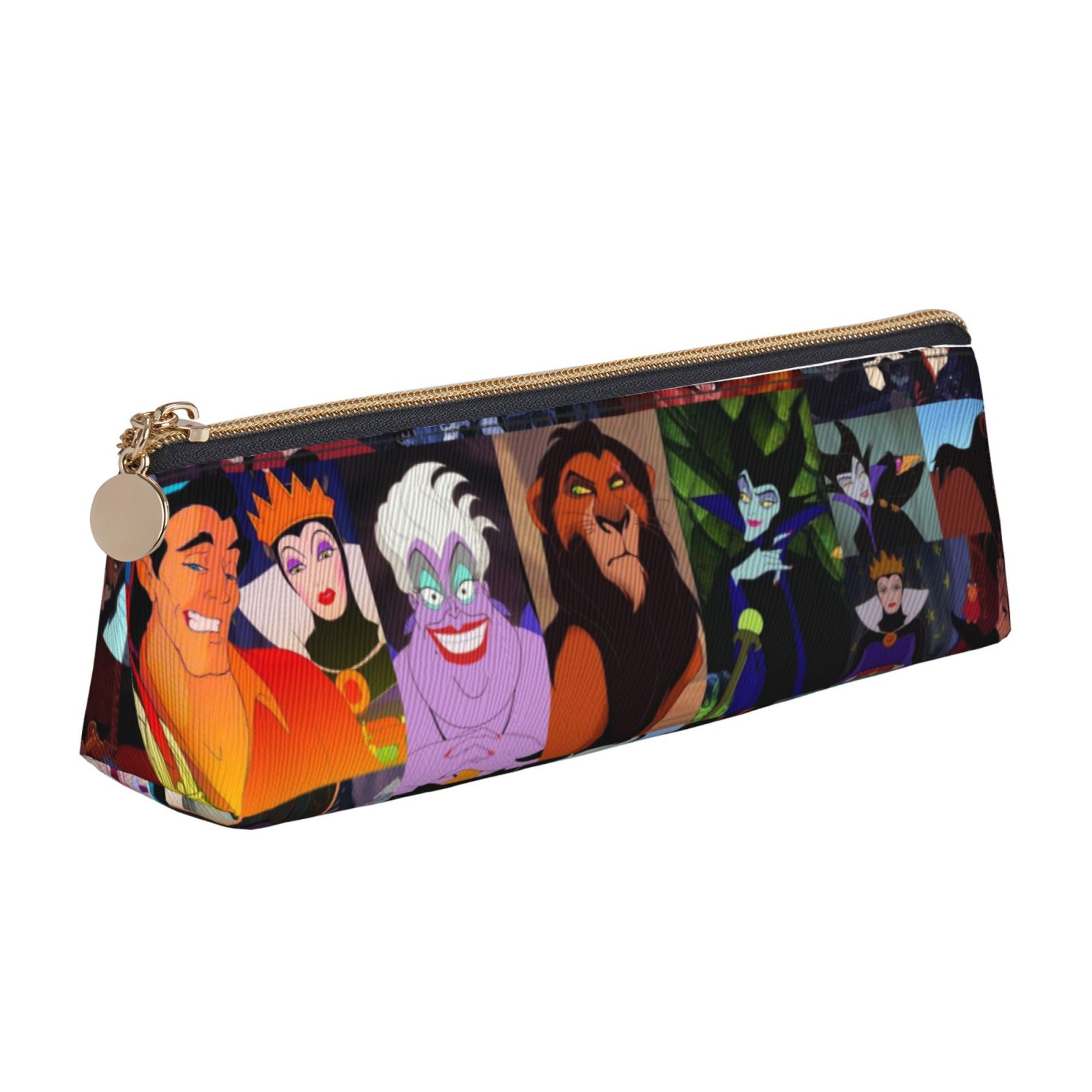 Disney Villains Pencil Case, Triangle Portable Pen Bag Pouch with ...
