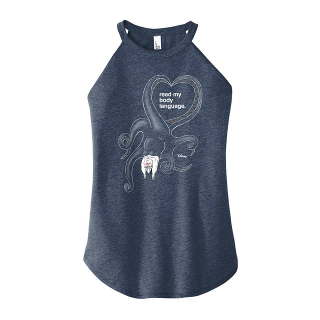 Disney Villains - Read My Body Language Ursula - Juniors High Neck Tank ...