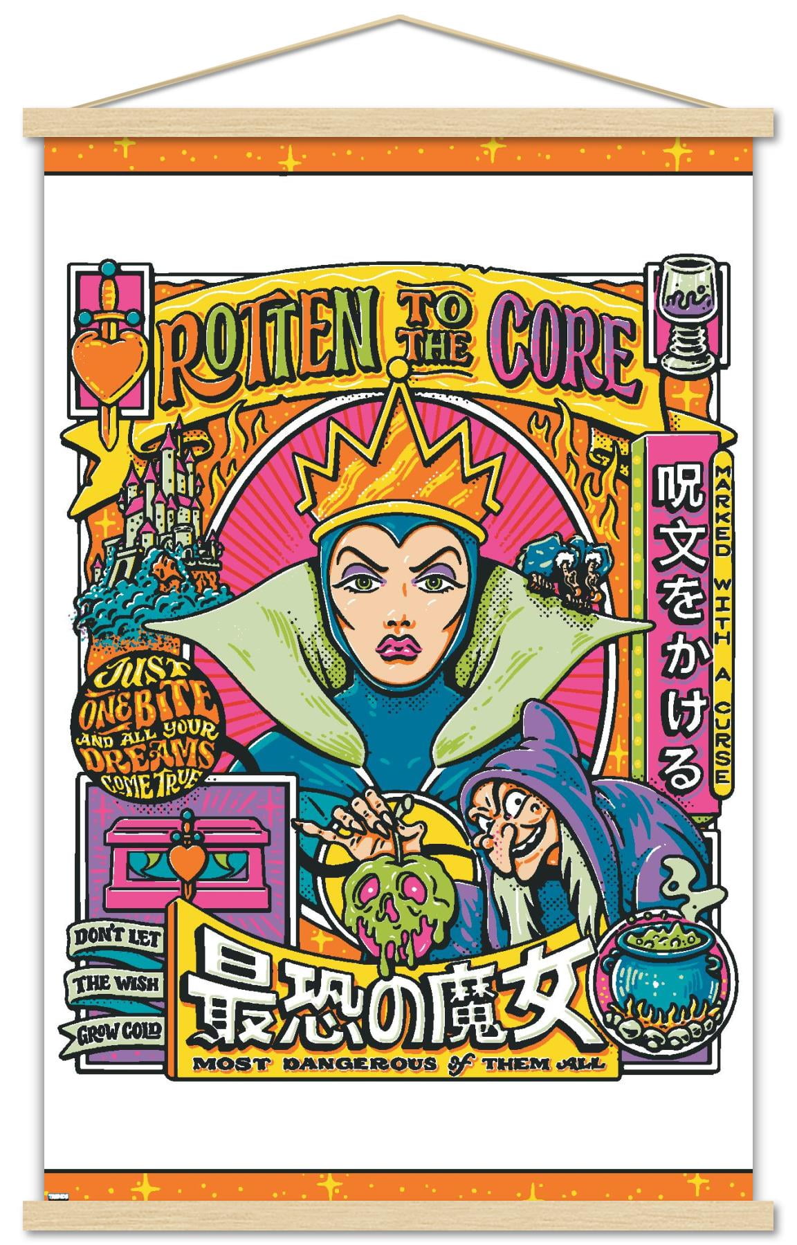 Disney Villains - Rotten Wall Poster with Magnetic Frame, 22.375" x 34 ...