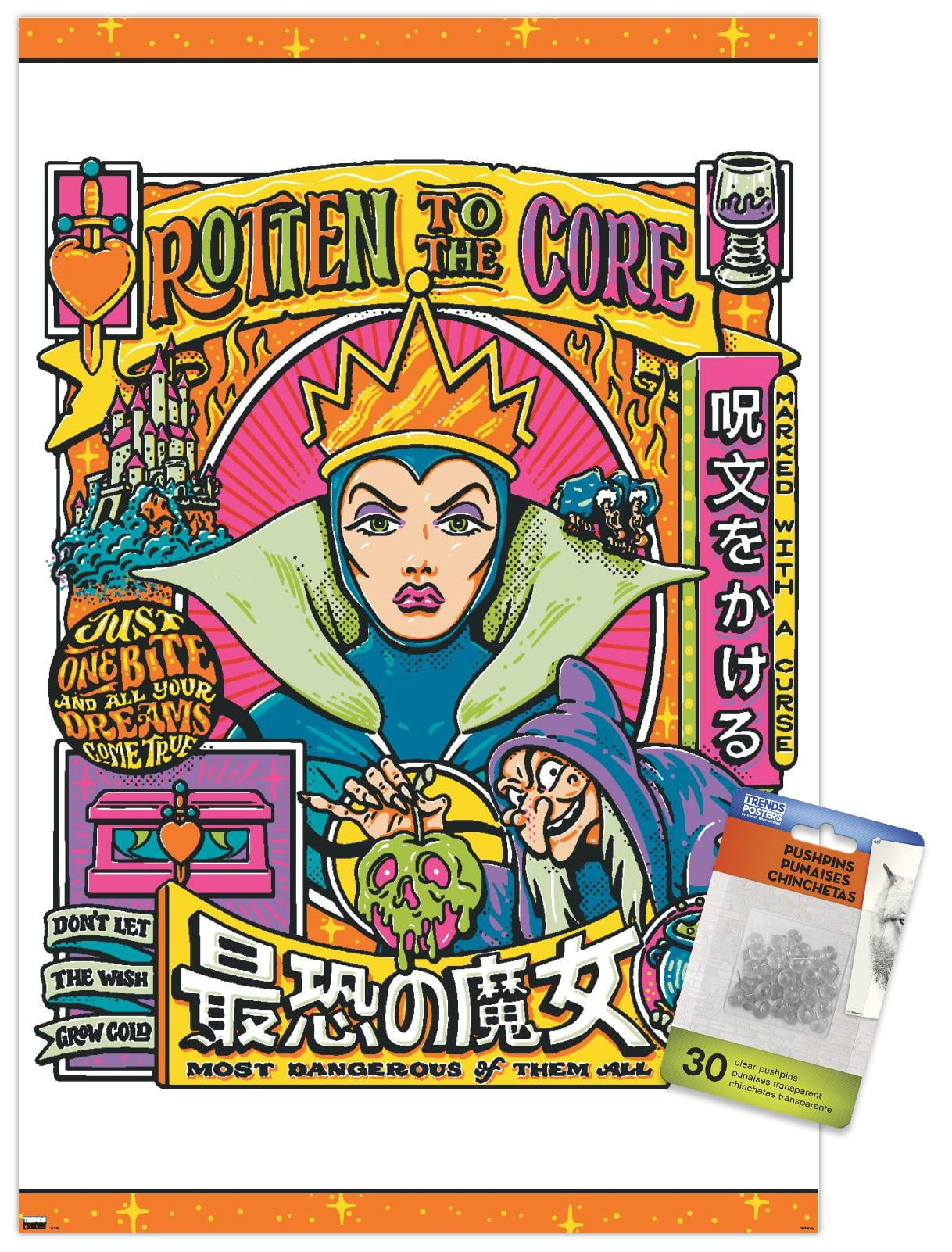 Disney Villains - Rotten Wall Poster with Push Pins, 14.725" x 22.375 ...