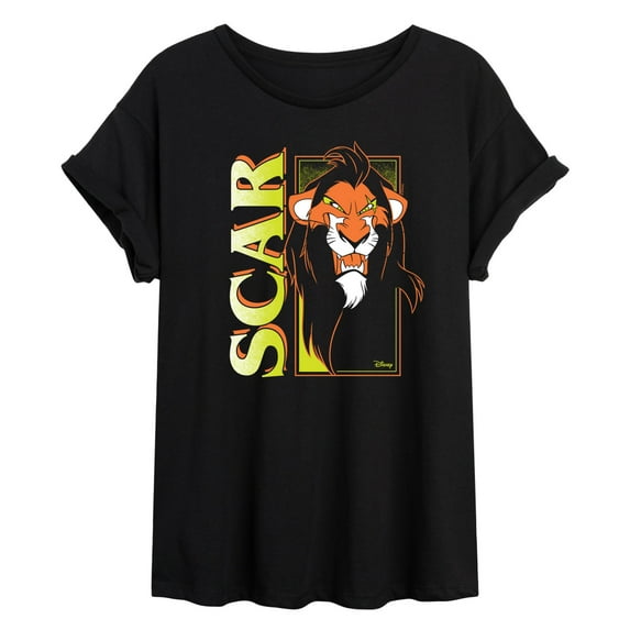 Disney Villains - Scar - Juniors Oversized Graphic T-Shirt - Walmart.com