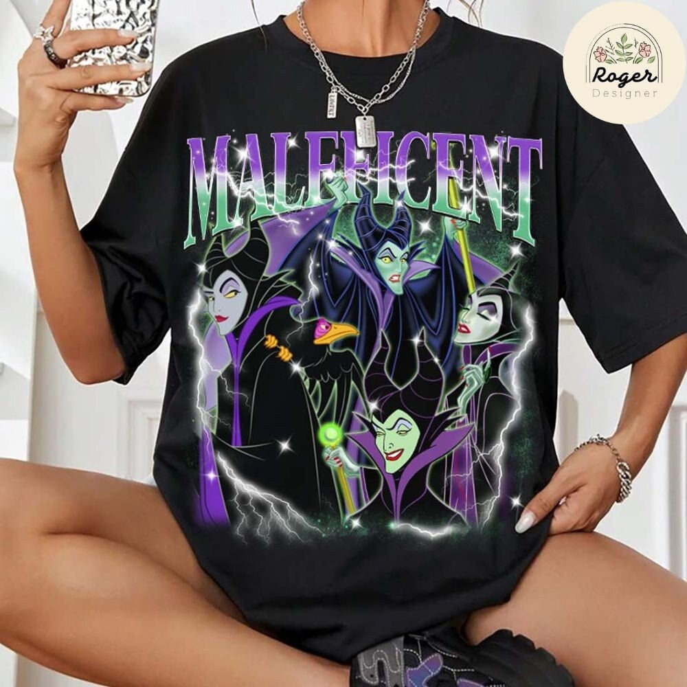 Disney Villains Shirt, Bad Witches Club Maleficent Evil Queen Ursula Cruella Evil Shirt, Size M ...