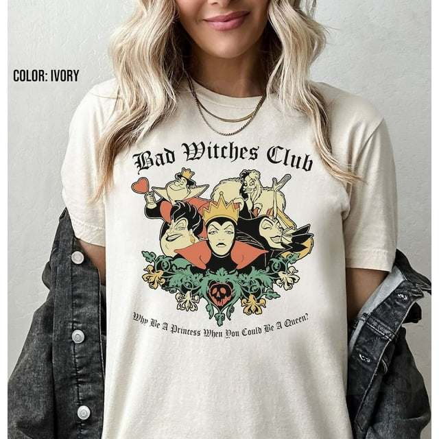 Disney Villains Shirt, Bad Witches Club T-Shirt, Disney Funny Villain Shirt, Disneyworld, Disney ...