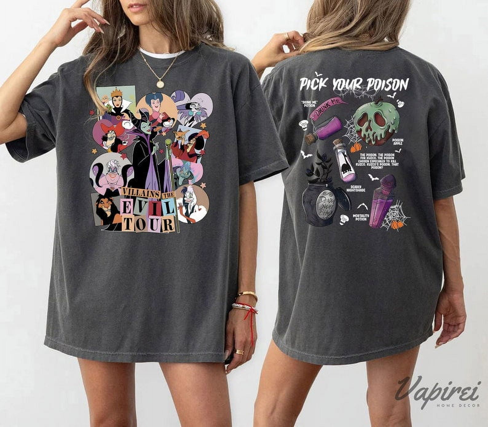 Disney Villains The Evil Tour Shirt, Disney Evil Queen Shirt, Disney Maleficent Shirt, Disney ...