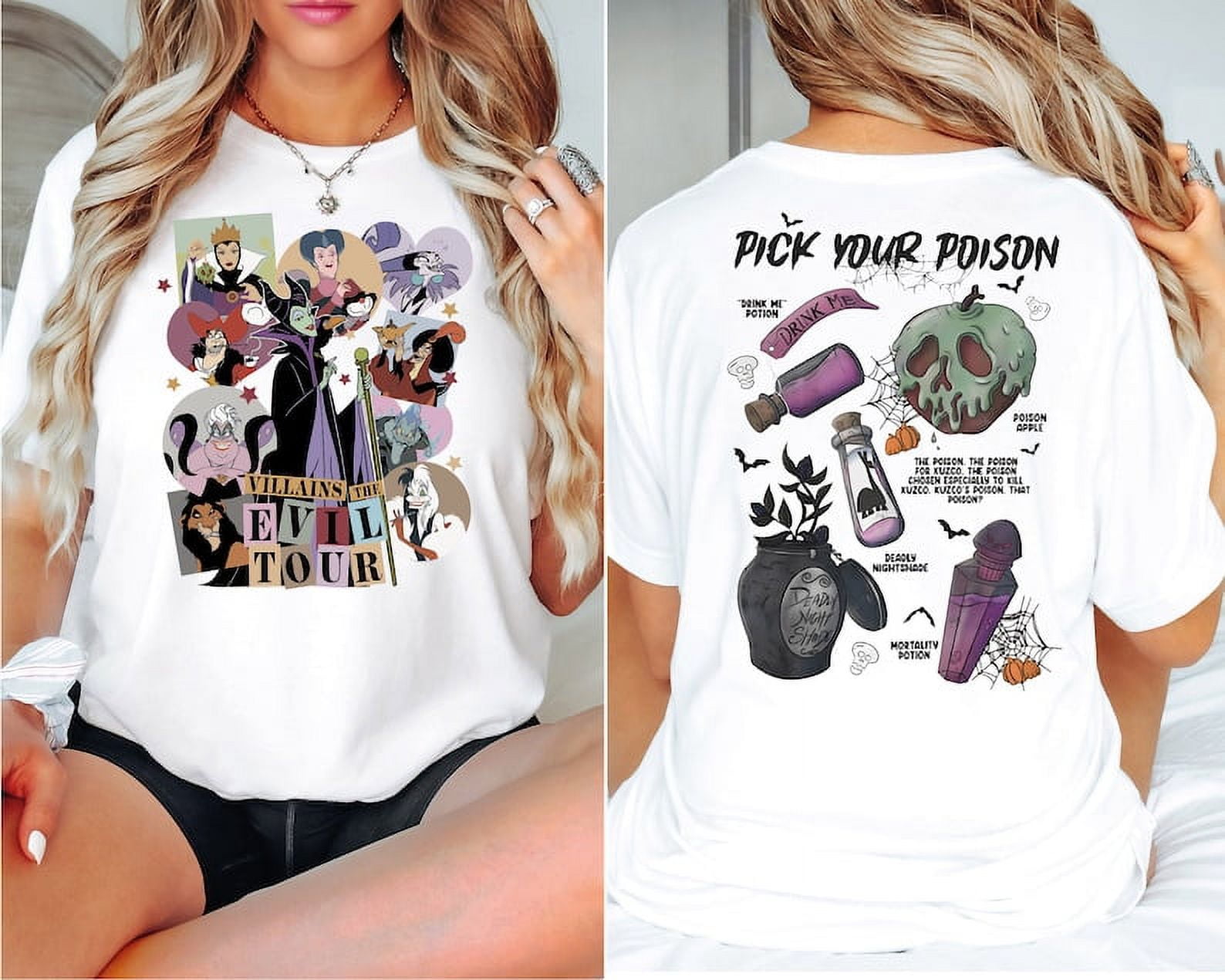 Disney Villains The Evil Tour Shirt, Halloween Evil Queen Shirt, Ursula & Maleficent Shirt ...
