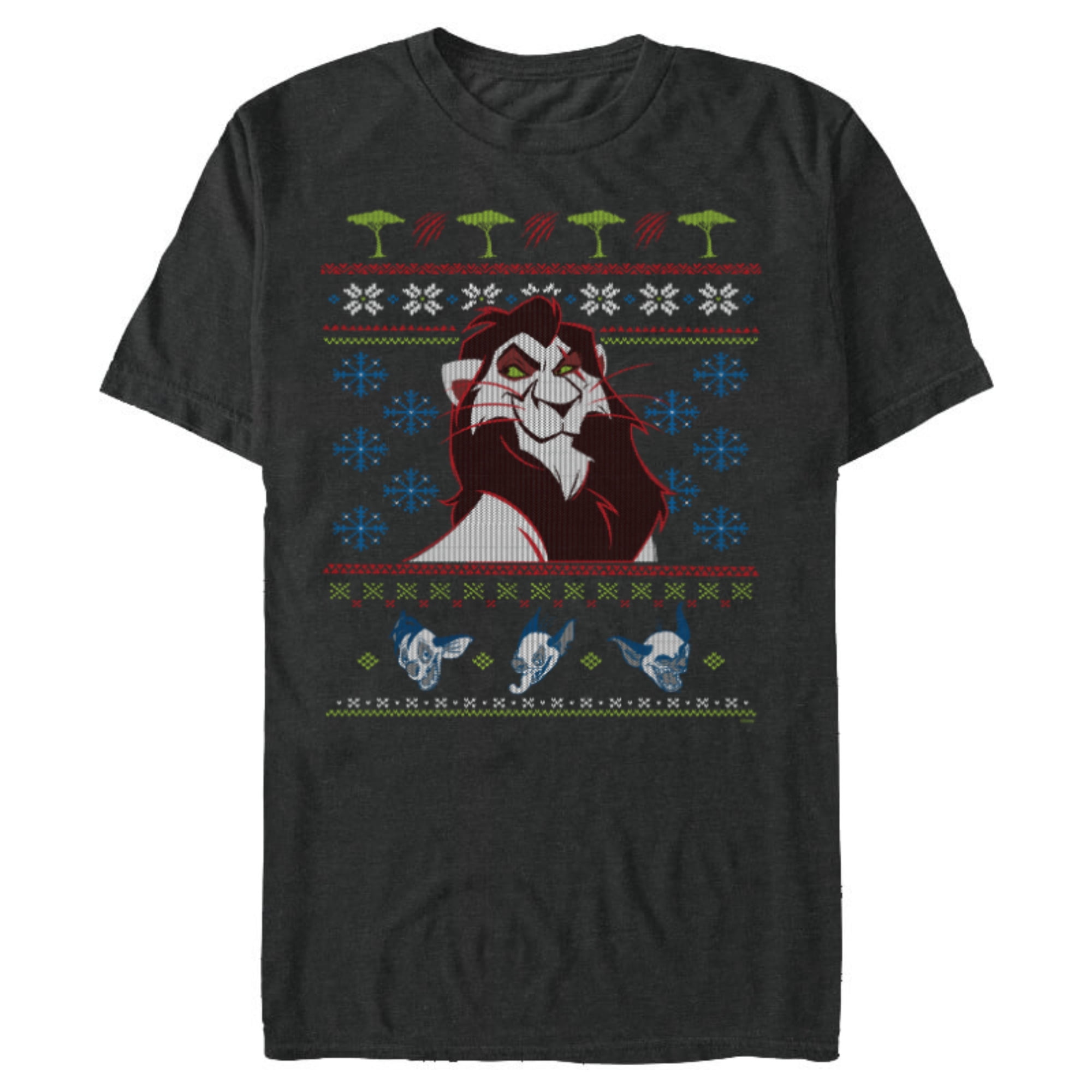 Disney Villains The Lion King Scar Ugly Christmas Sweater - Short ...